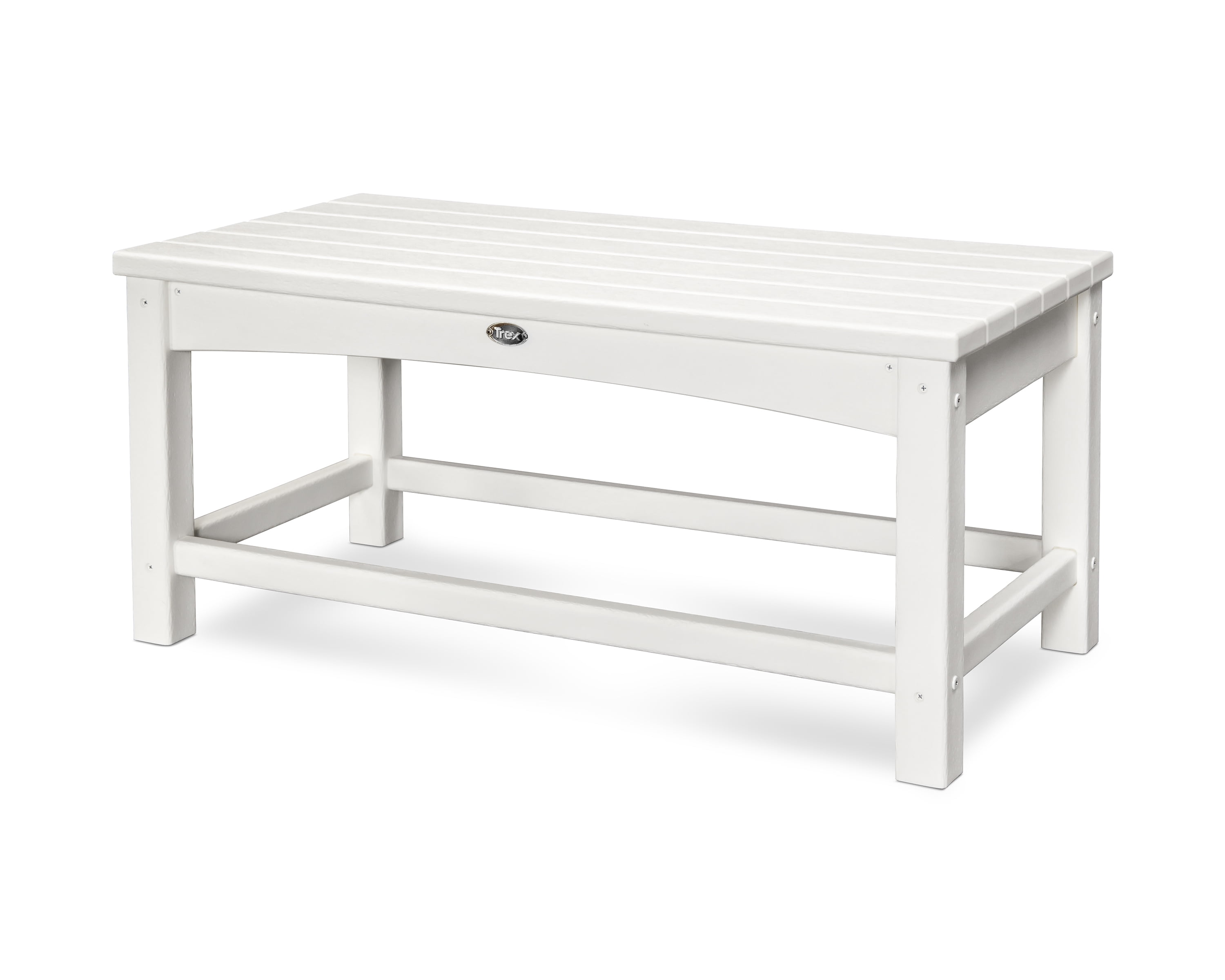Rockport Club Coffee Table in Classic White - Walmart.com