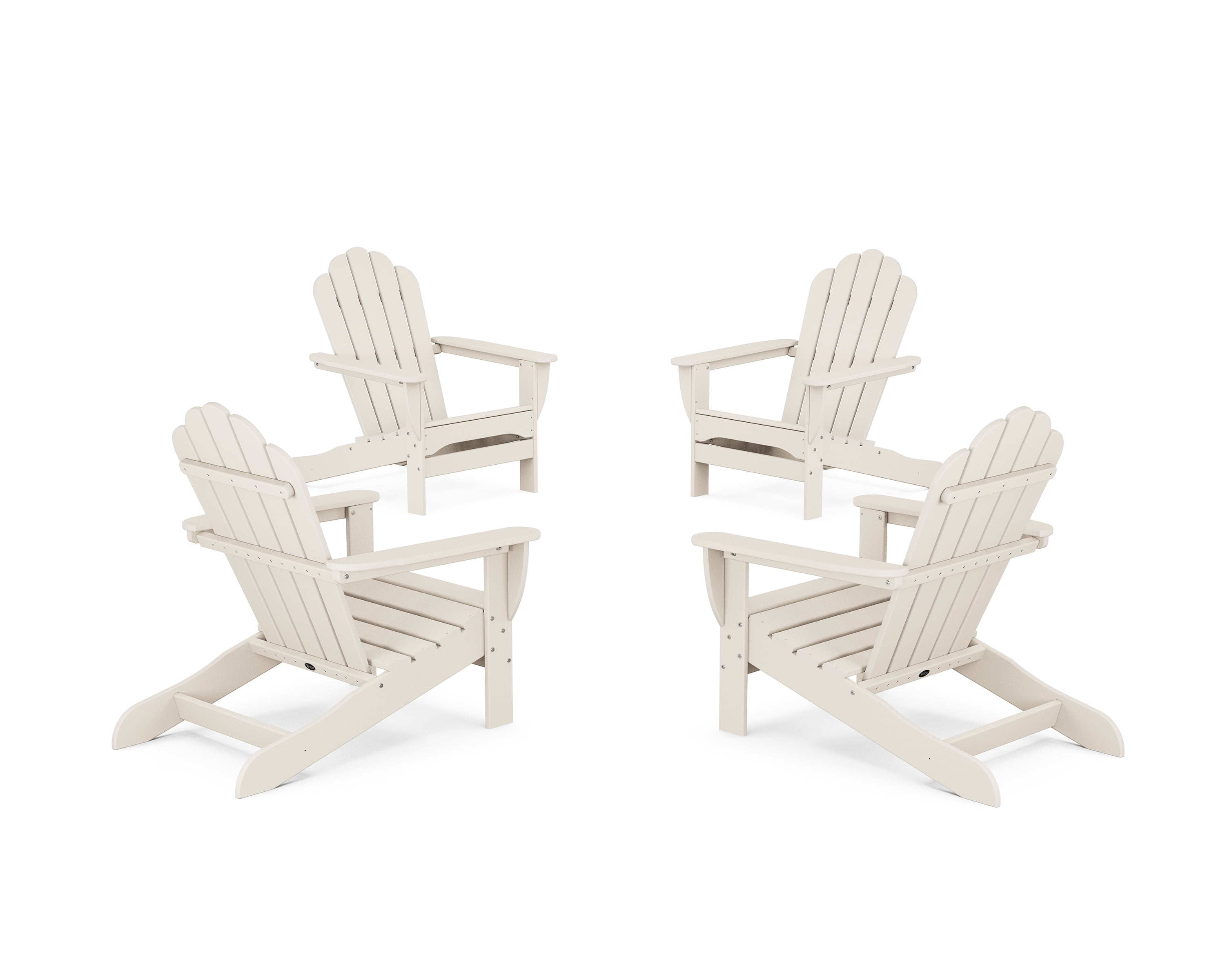 Trex Outdoors 4-Piece Monterey Bay Oversized Outdoor Adirondack Chair ...
