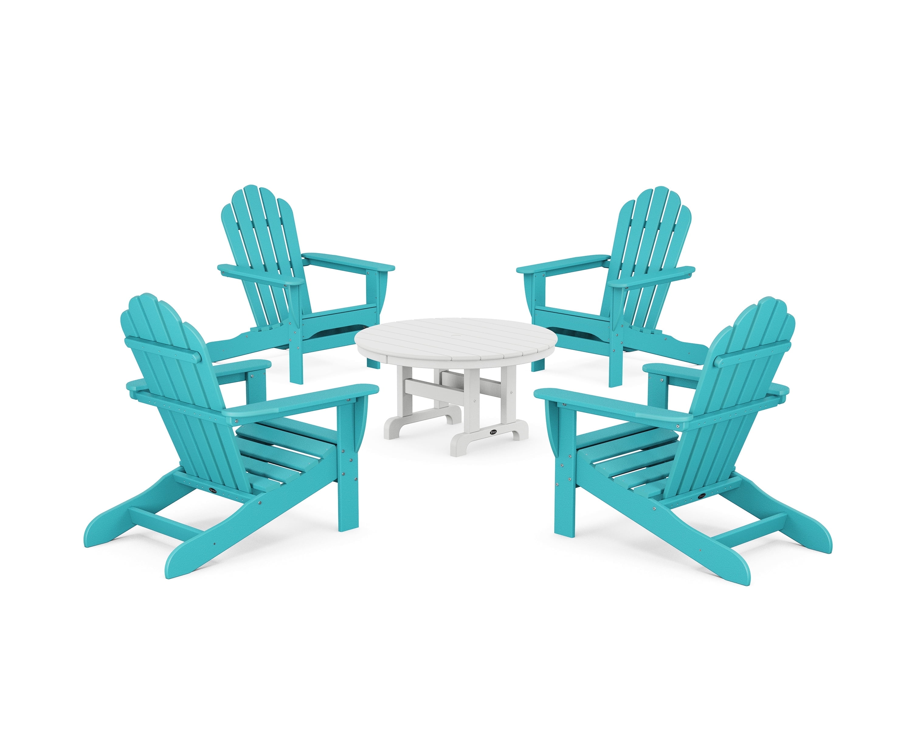 Trex Outdoors 5-Piece Monterey Bay Outdoor Adirondack Chair ...