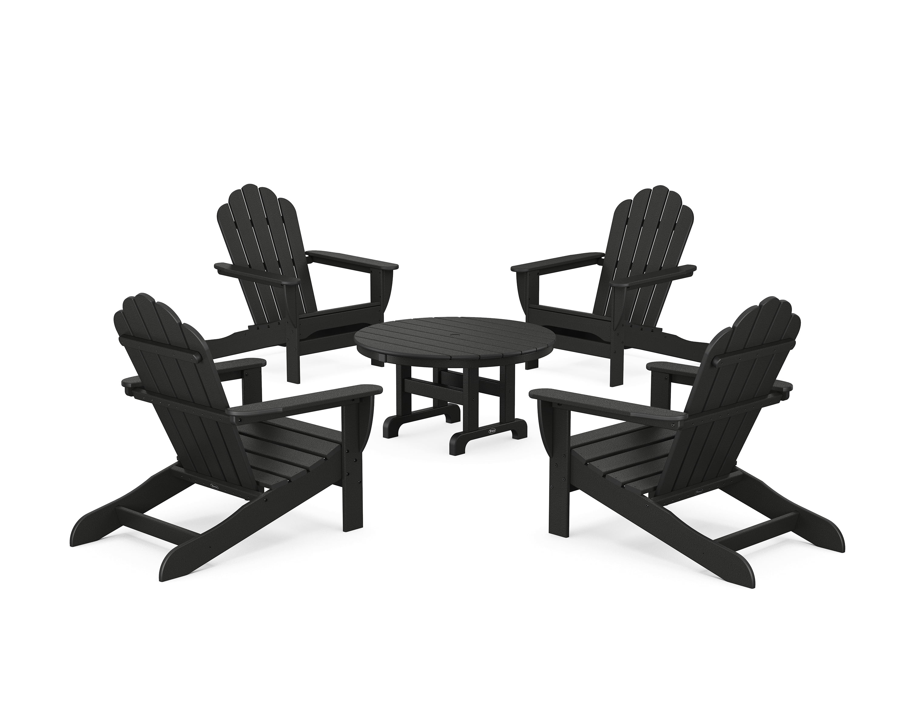Trex Outdoors 5-Piece Monterey Bay Oversized Outdoor Adirondack Chair ...