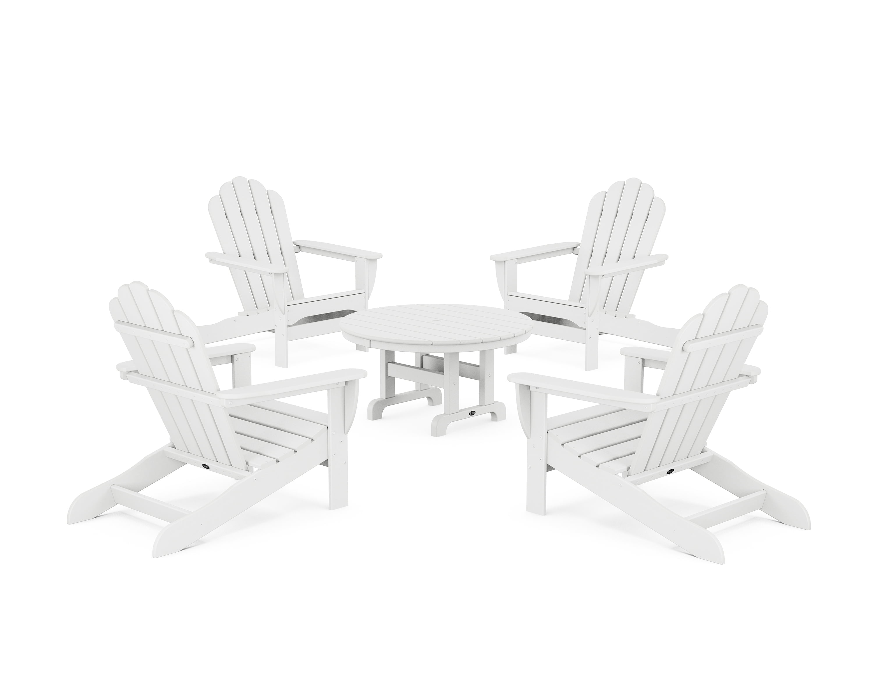 Trex Outdoors 5-Piece Monterey Bay Oversized Outdoor Adirondack Chair ...