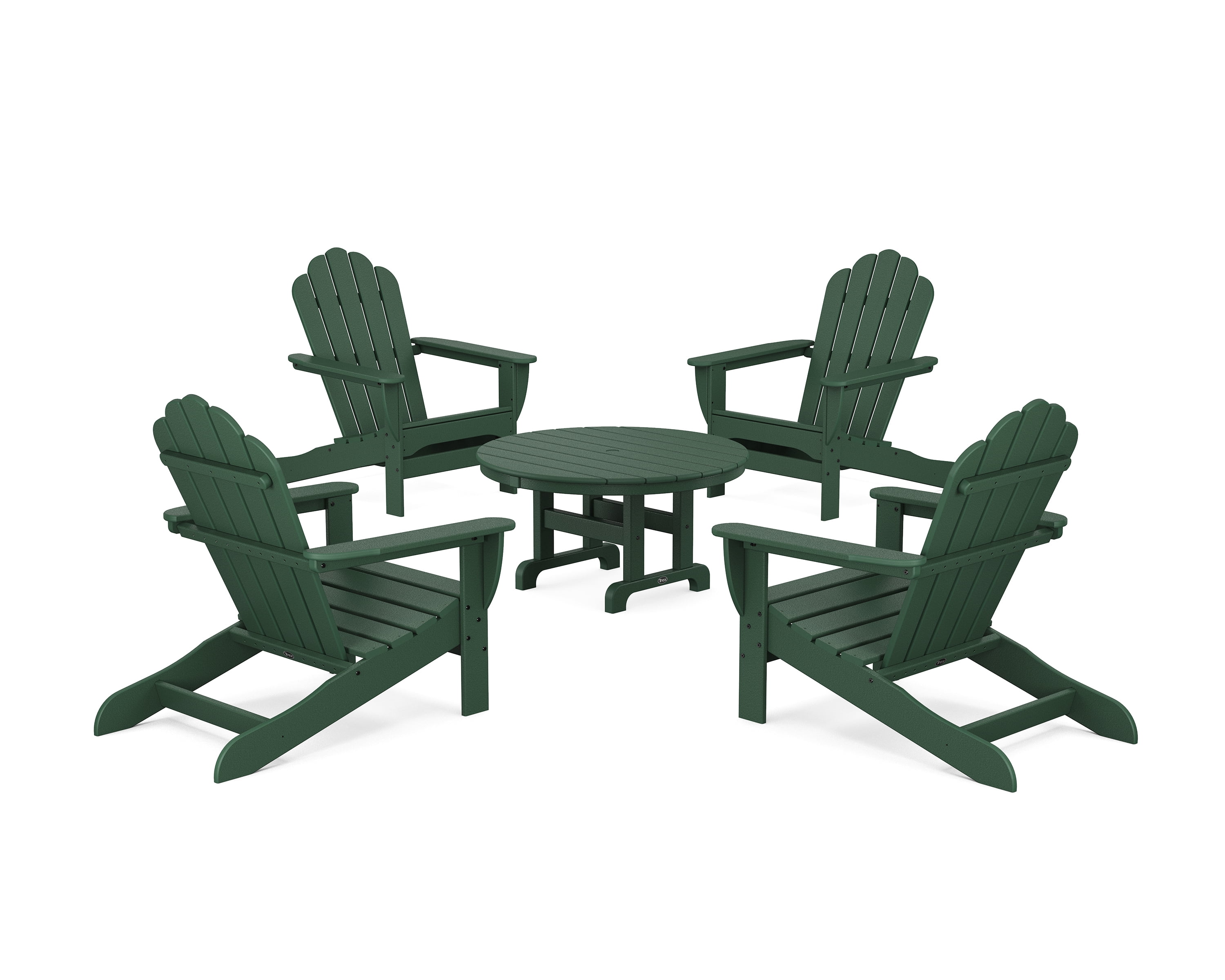 Trex Outdoors 5-Piece Monterey Bay Oversized Outdoor Adirondack Chair ...