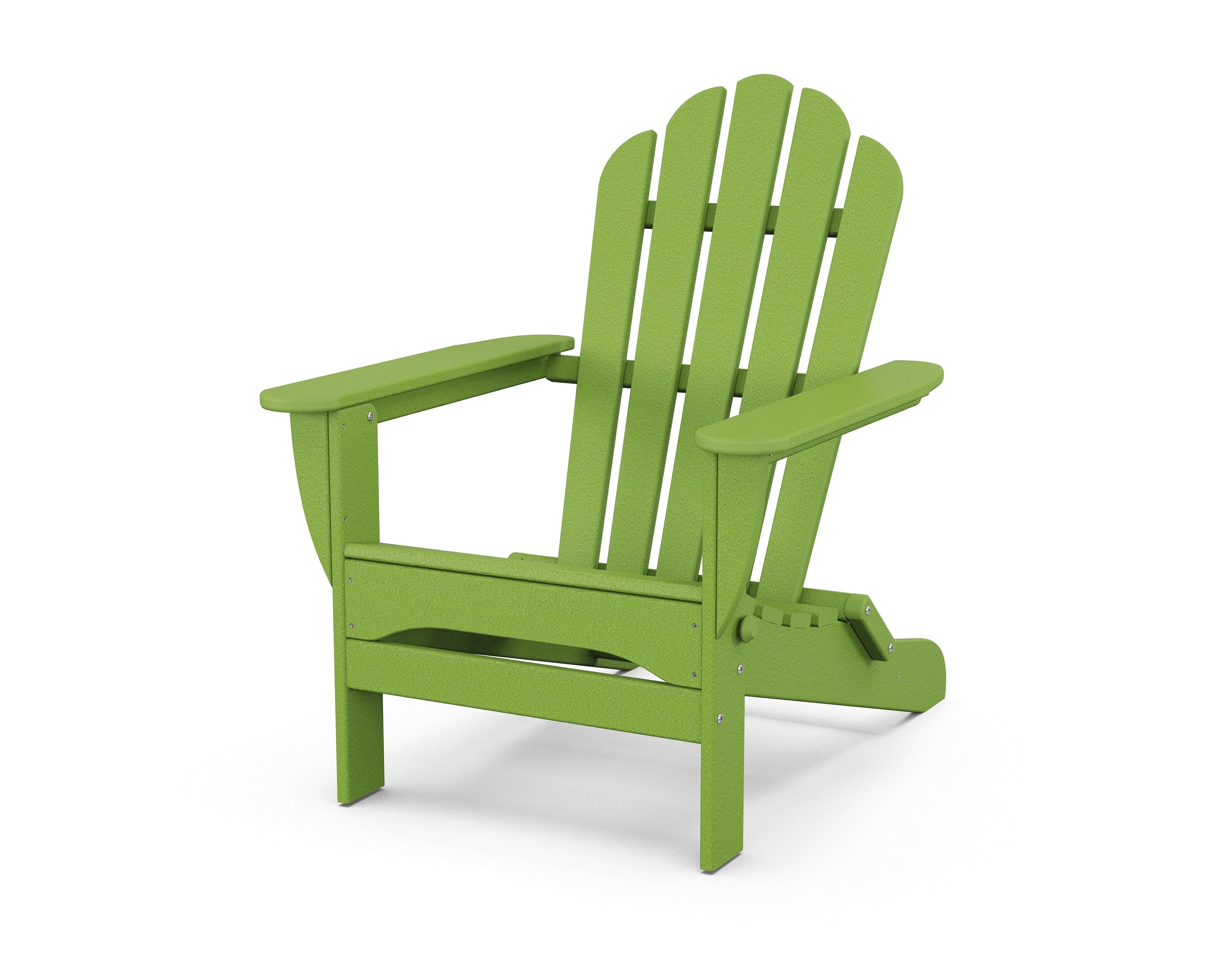 Trex Outdoors Monterey Bay Folding Outdoor Adirondack Chair in Lime ...