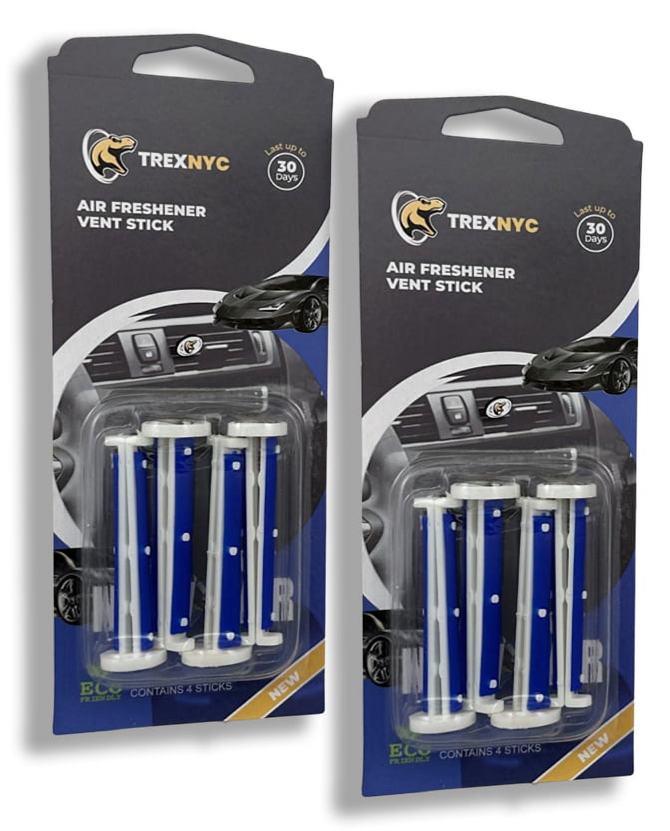 TrexNYC Car Air Fresheners Vent Sticks, Essential Car Odor Eliminator ...