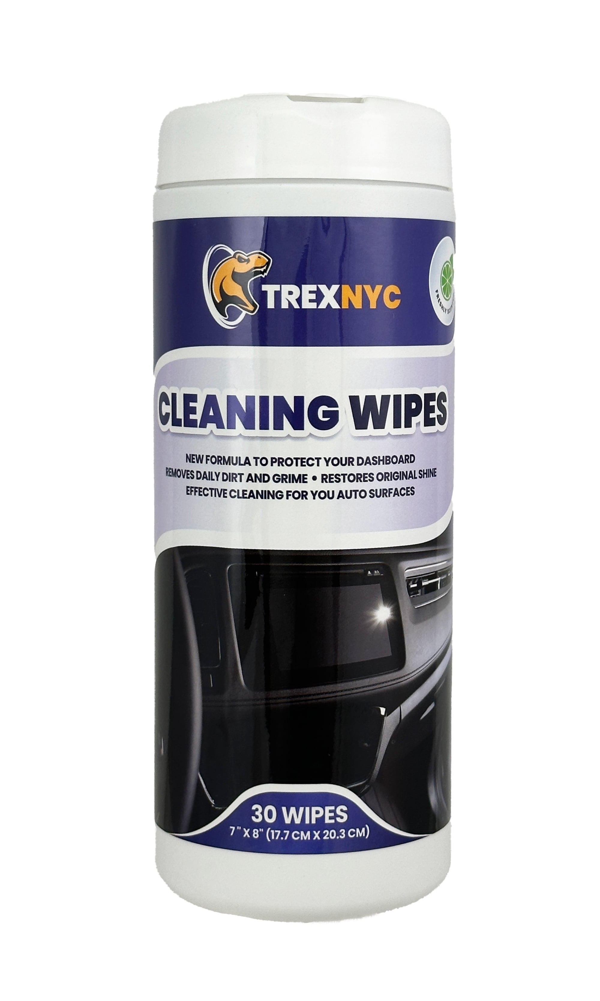 TrexNYC Cleaning Wipes - Interior Car Wipes, All-In-One Car Wipes ...