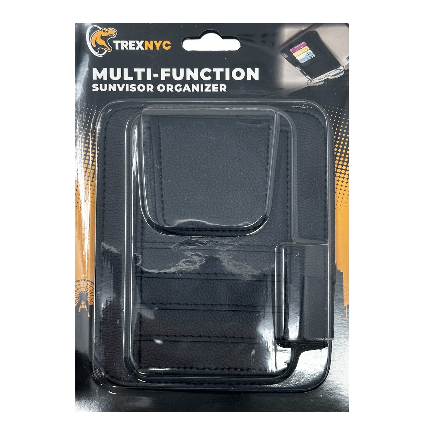 TrexNYC Multi-Function Car Organizer: Backseat and Sun Visor Storage - Ultimate Car Organizers ...