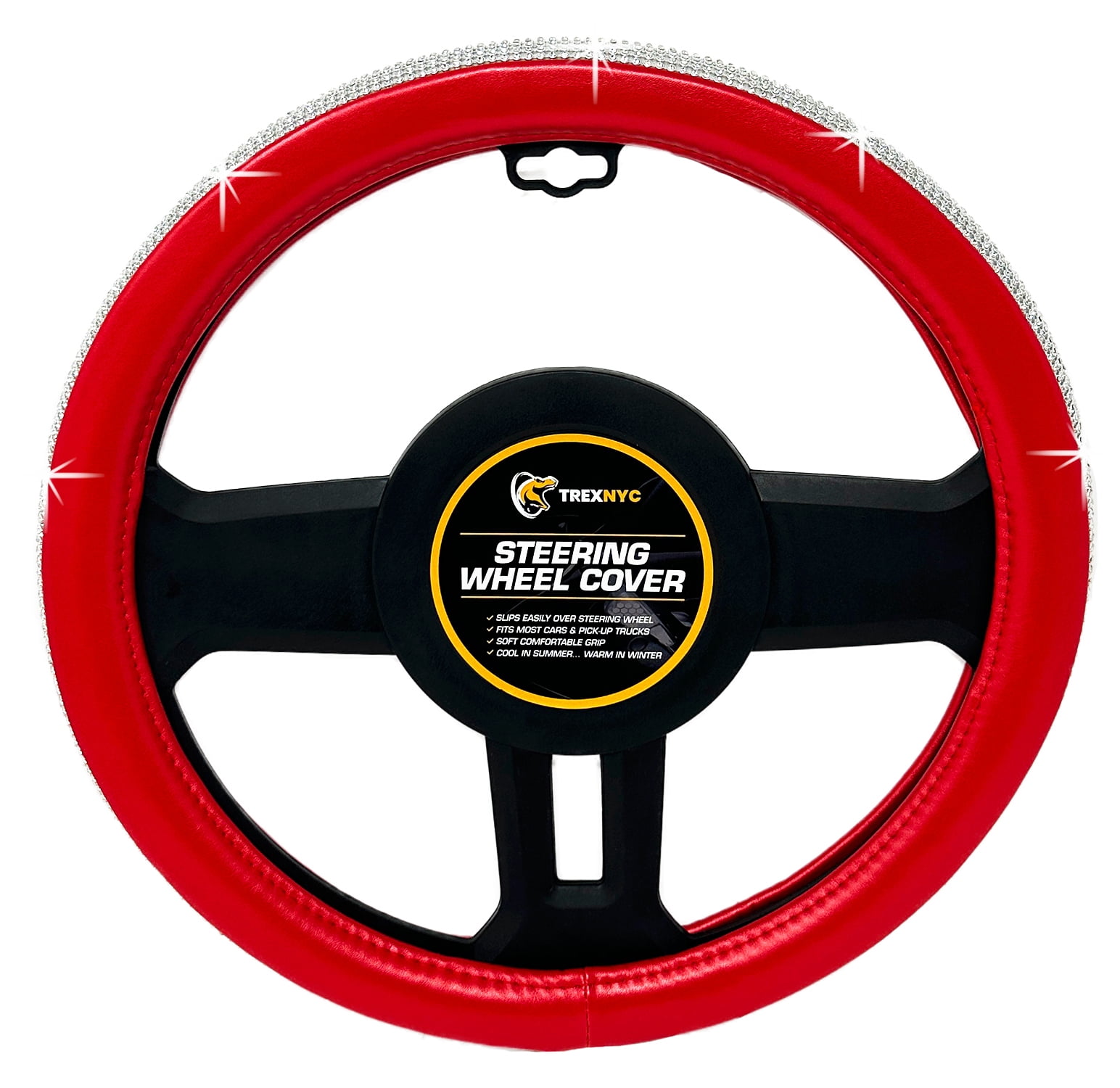 Red rhinestone steering wheel cover store