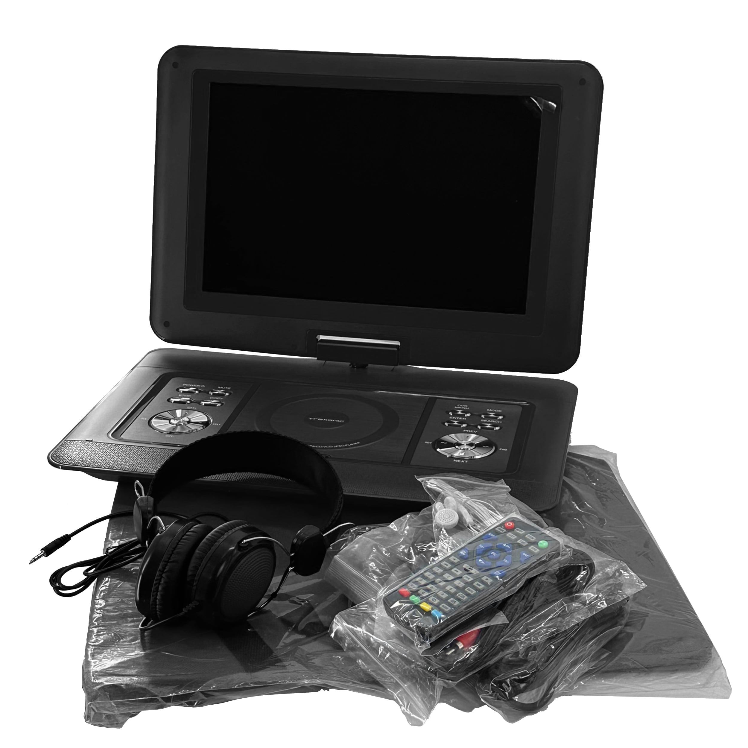 Pre-Owned Trexonic 14.1 Inch Portable DVD Player with TV in Black ...