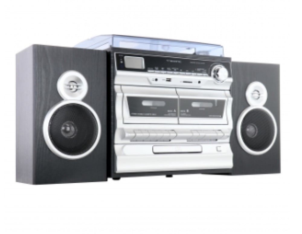 Trexonic 3-Speed Vinyl Turntable Home Stereo System with CD Player ...