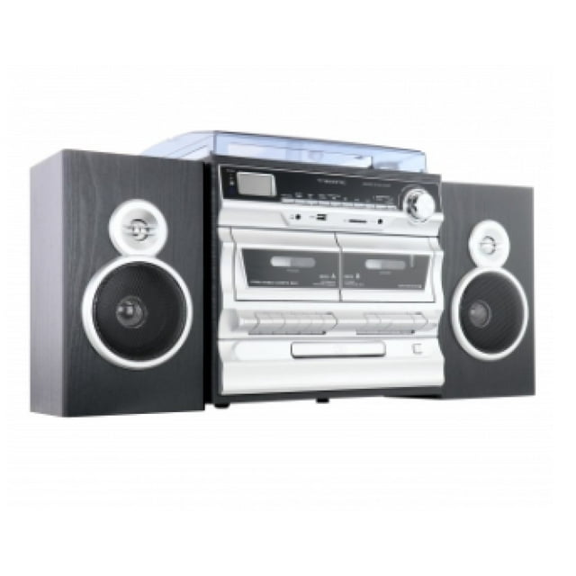Trexonic 3-Speed Vinyl Turntable Home Stereo System with CD Player ...