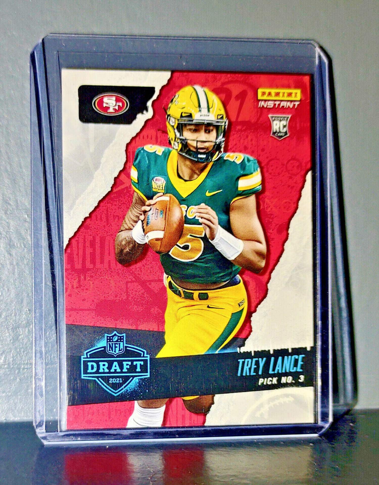 Trey Lance 2021 Panini NFL Instant Draft Night #3 Rookie Card 1 of 4208 ...