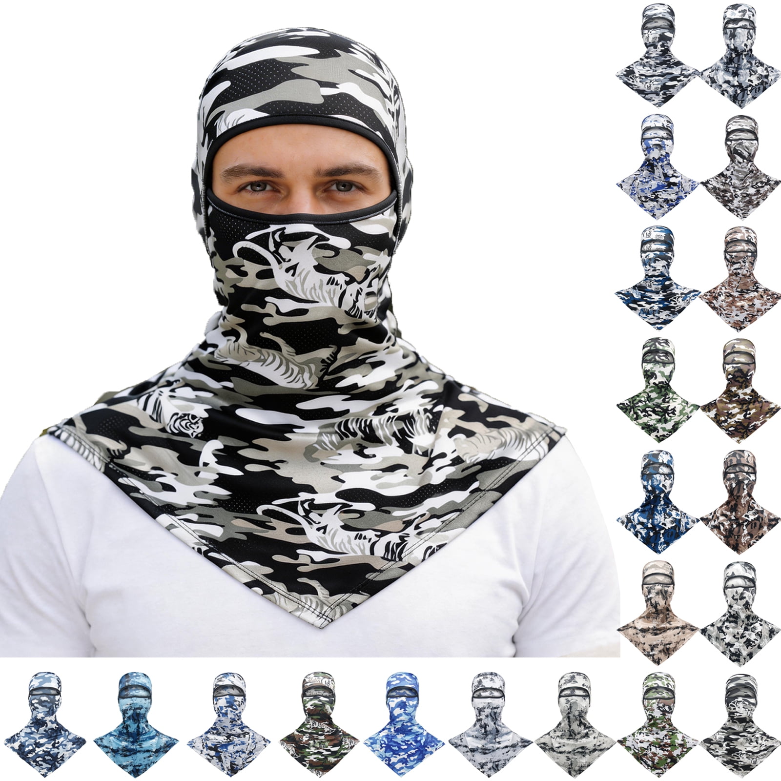 Trgacdwlo Summer Balaclava Face Mask Cooling Breathable Face Covering ...