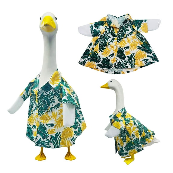 Trglemdw Hawaiian Porch Goose Outfits - Aloha Print Goose Clothes for ...