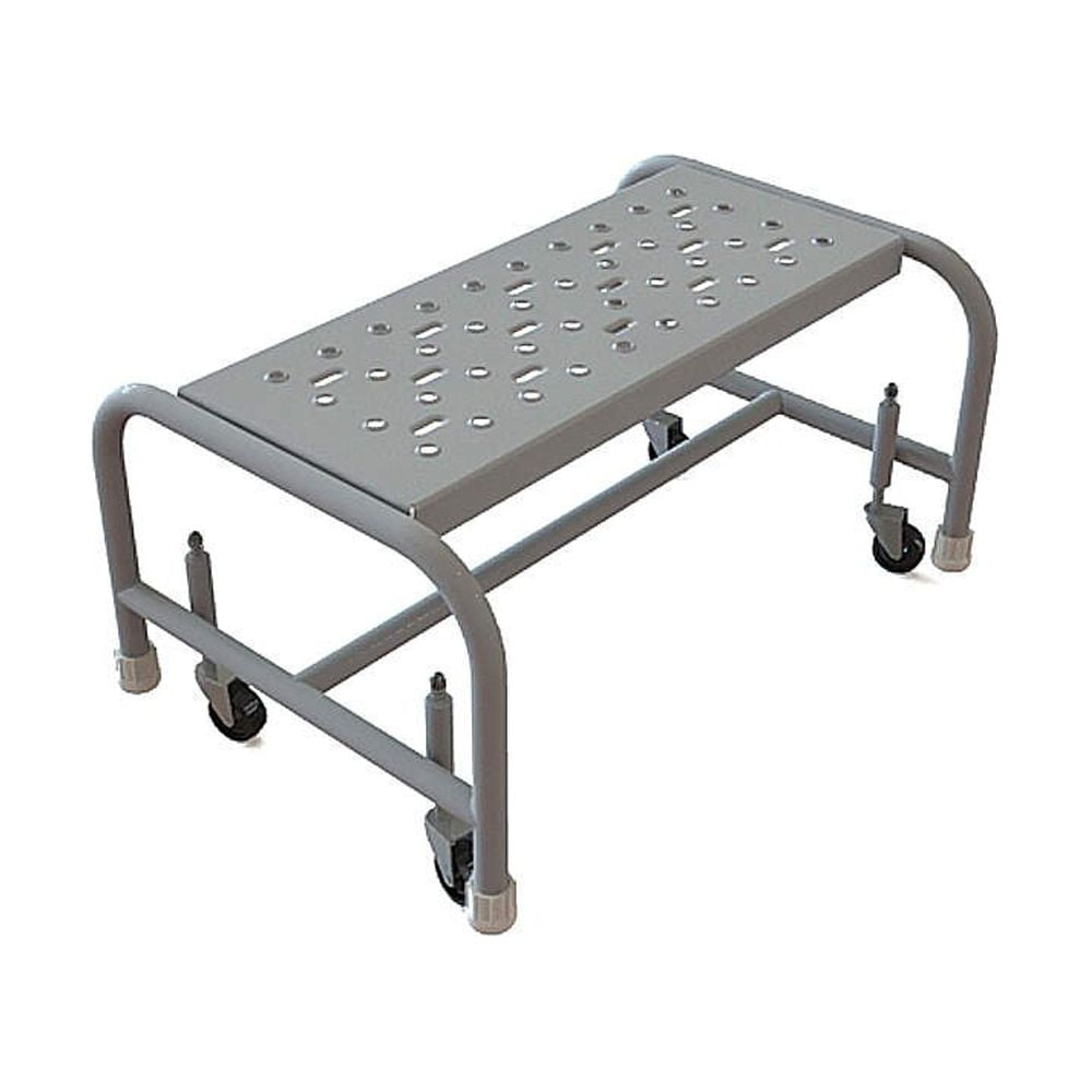 Tri-Arc WLSR001242 1-Step Mobile Steel Step Stool with Grip Strut Top ...