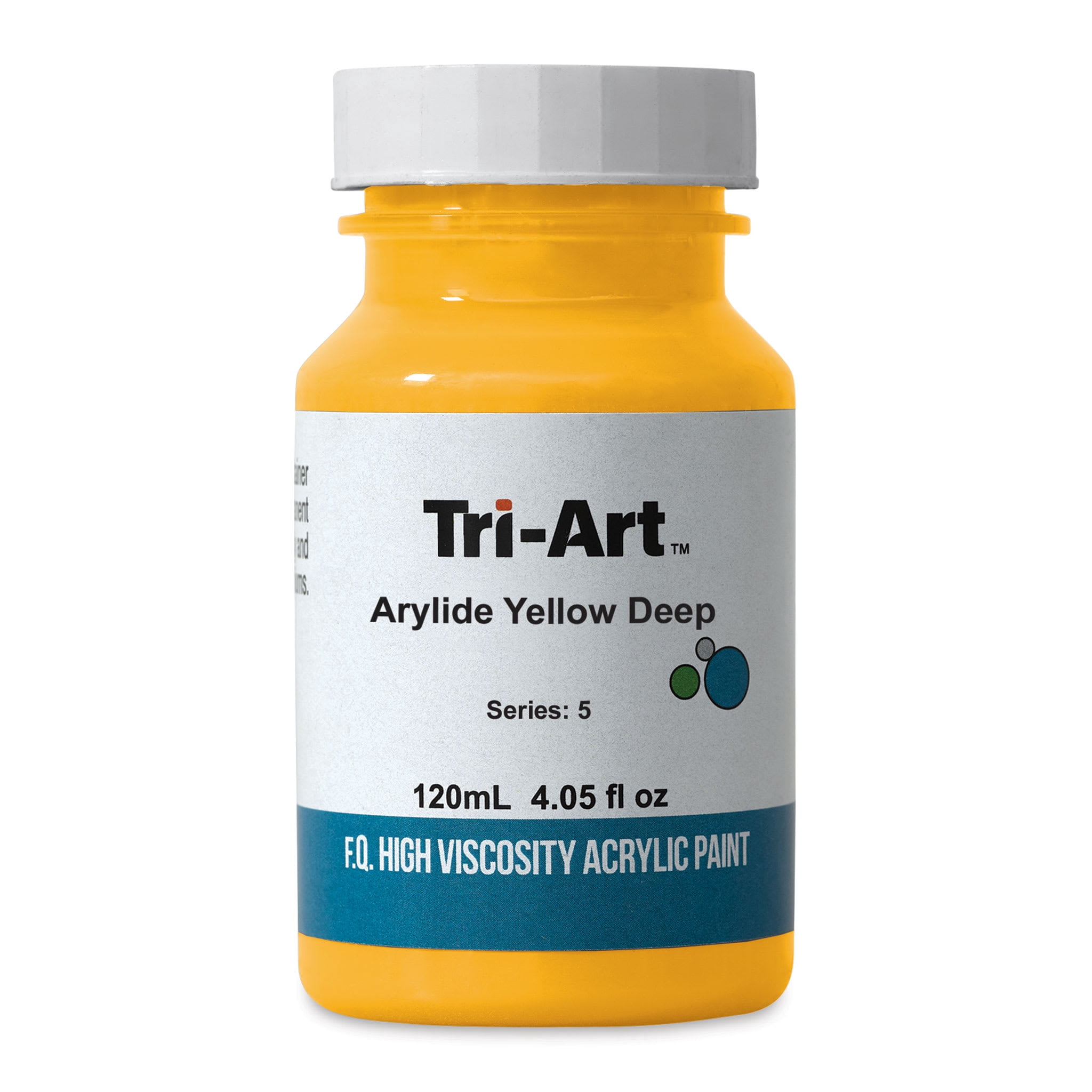 Tri-Art High Viscosity Artist Acrylic - Arylide Yellow Deep, 120 ml jar ...