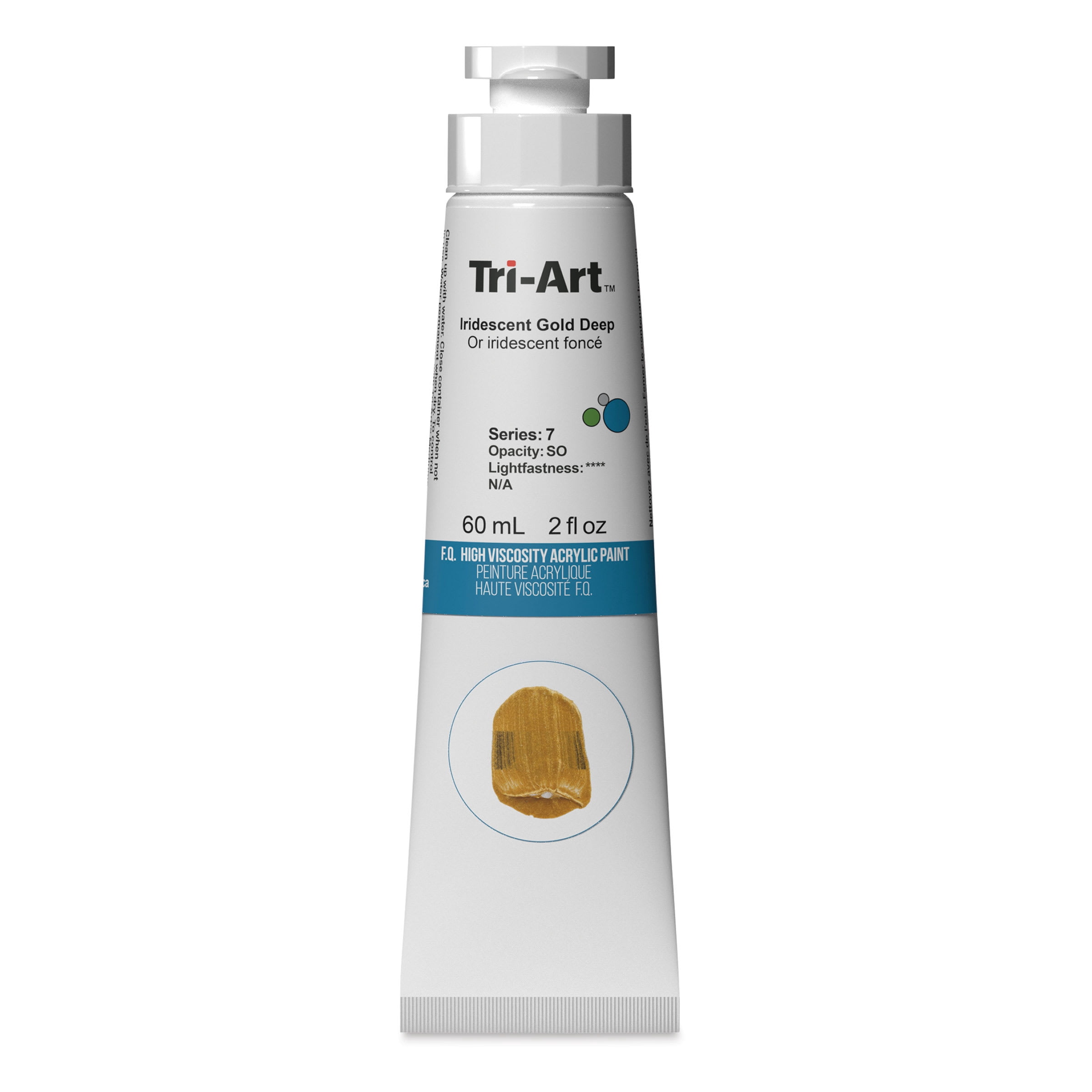 Tri-Art High Viscosity Artist Acrylic - Iridescent Gold Deep, 60 ml ...