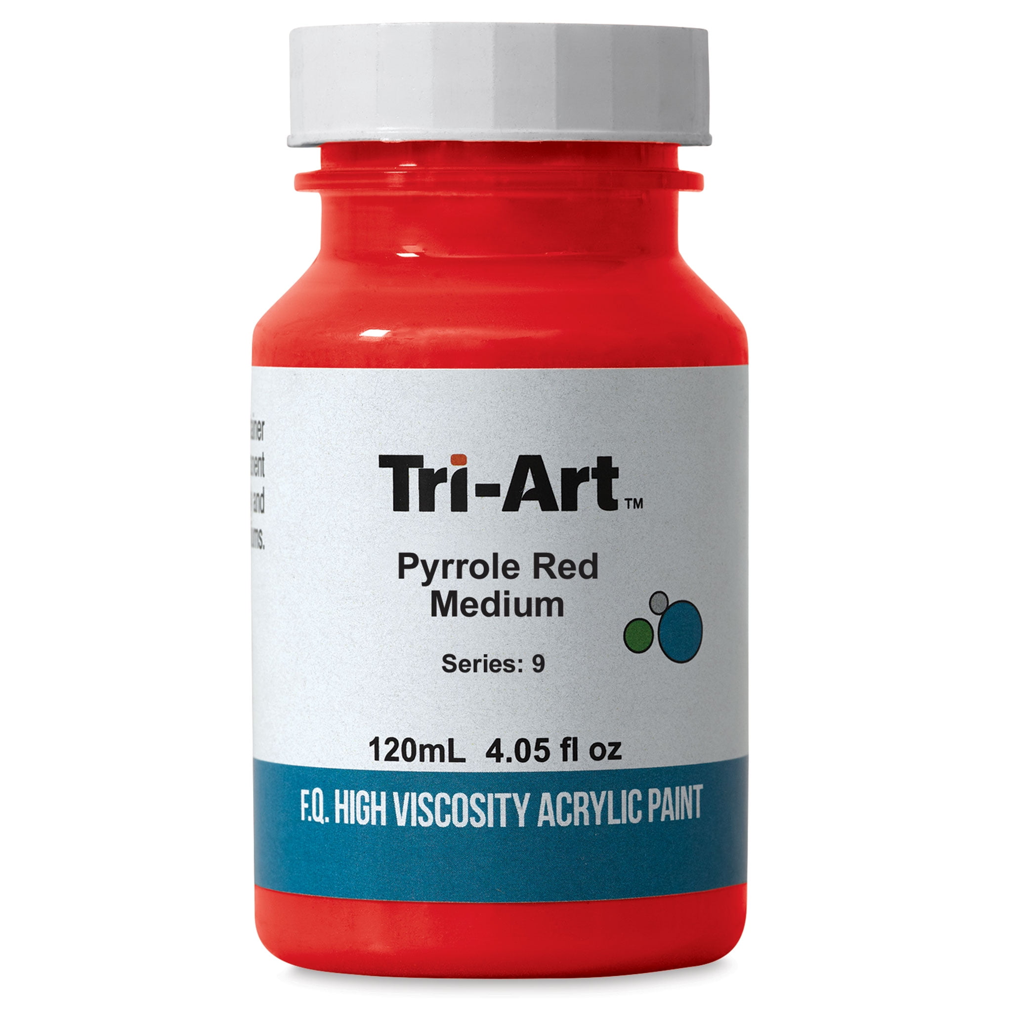 Tri-Art High Viscosity Artist Acrylic - Pyrrole Red Medium, 120 ml jar ...