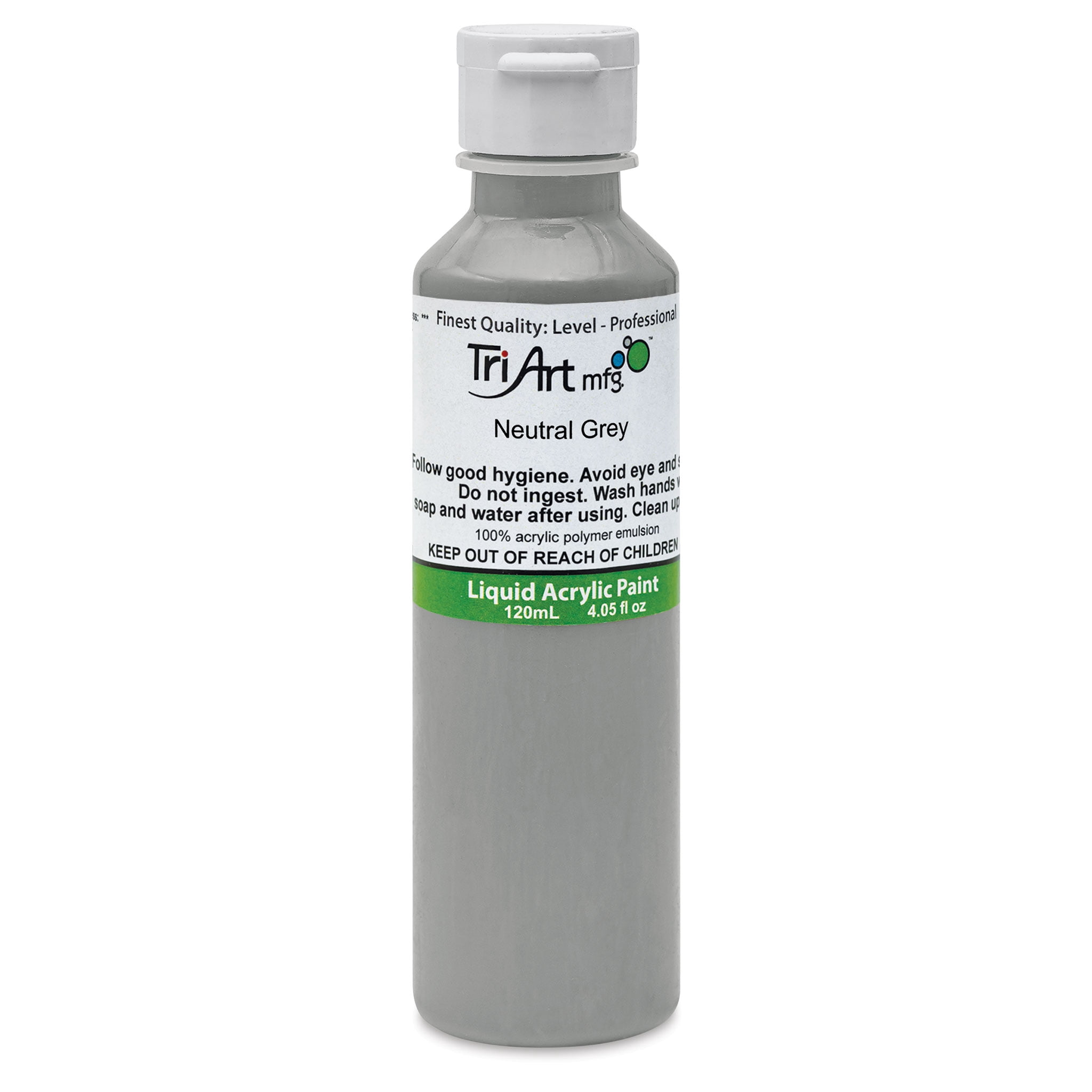 Tri-Art Liquid Artist Acrylics - Neutral Gray, 120 ml bottle - Walmart.com