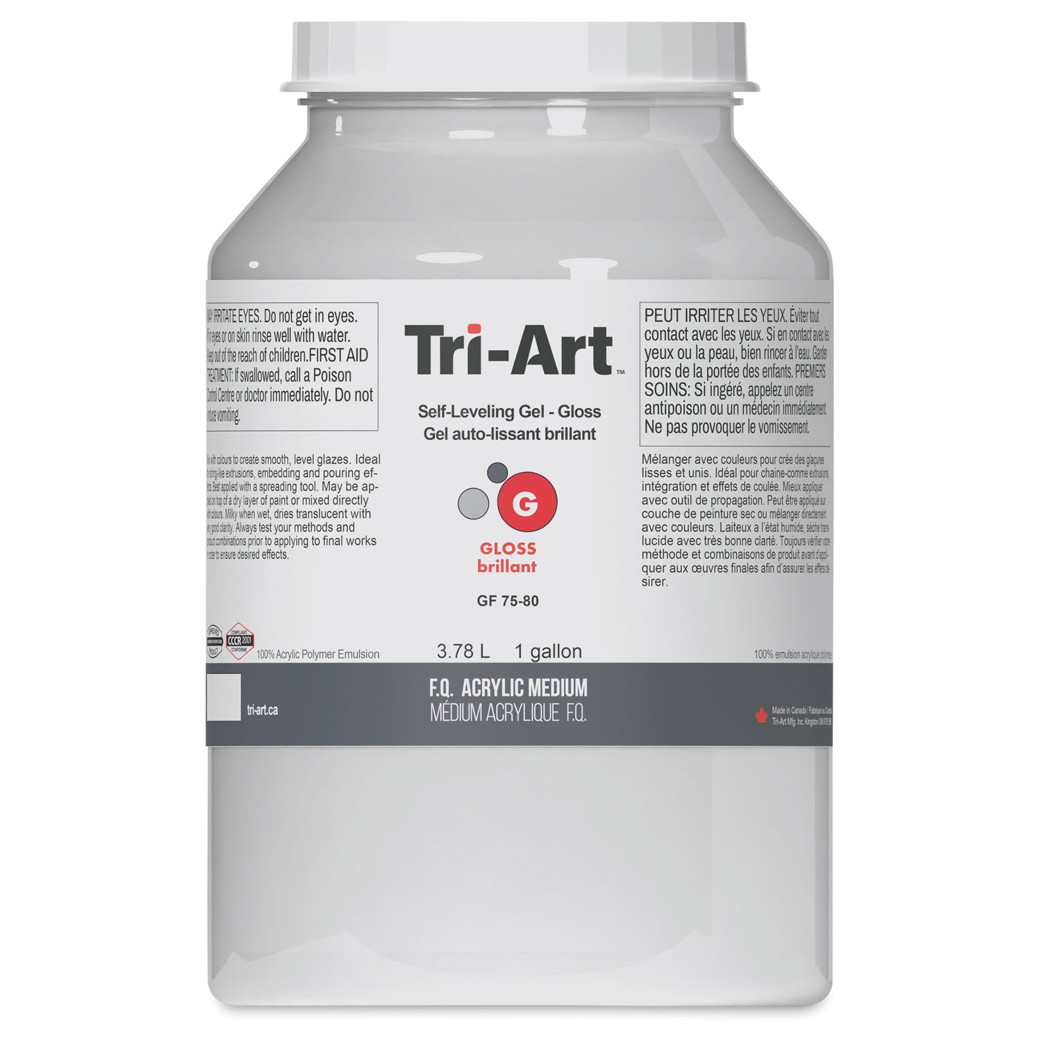 Tri-Art Self-Leveling Gel Medium - Gloss, 3.78 L - Walmart.com