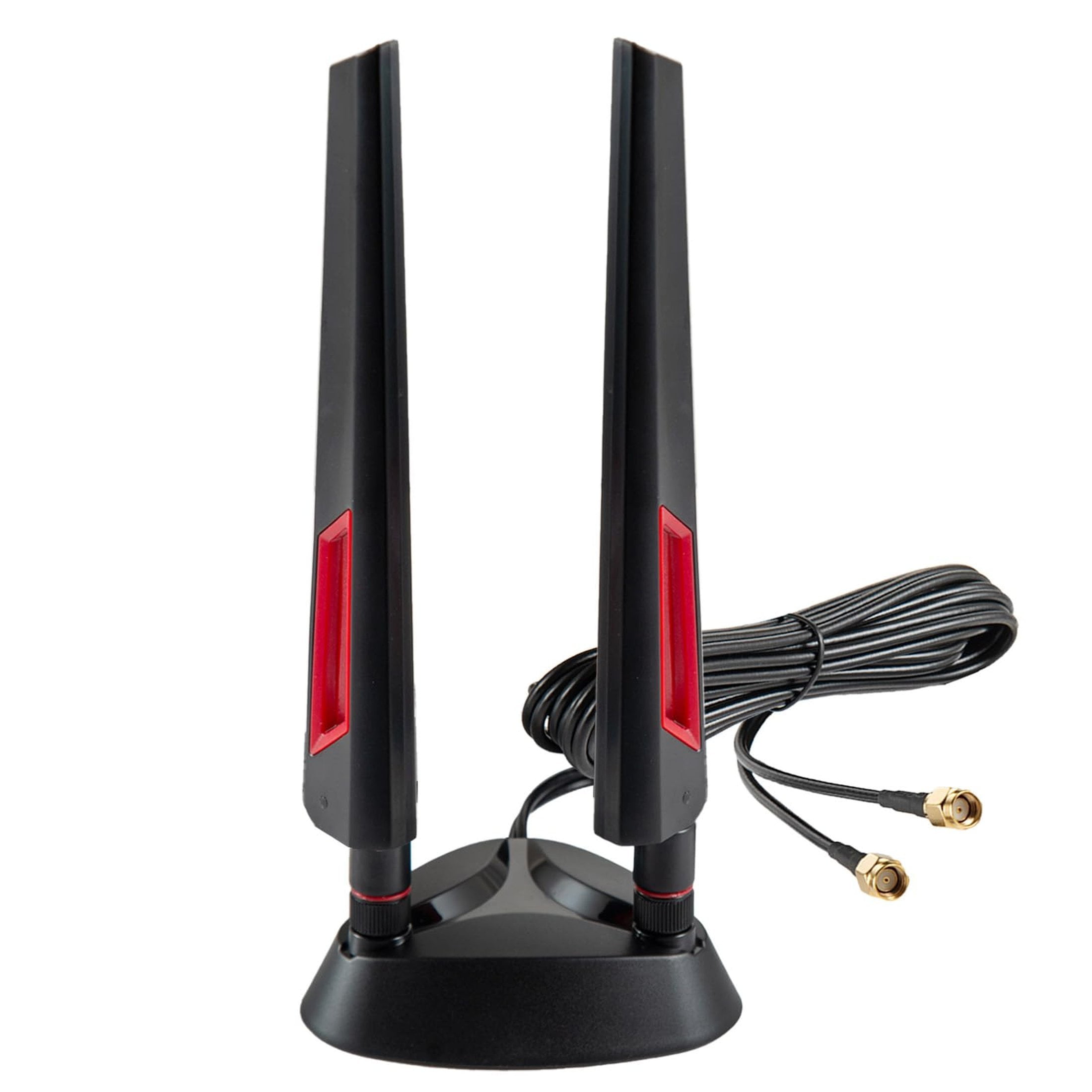 Tri-Band 9dBi Magnetic Base WiFi 6E Antenna for Gaming Routers and PCs ...