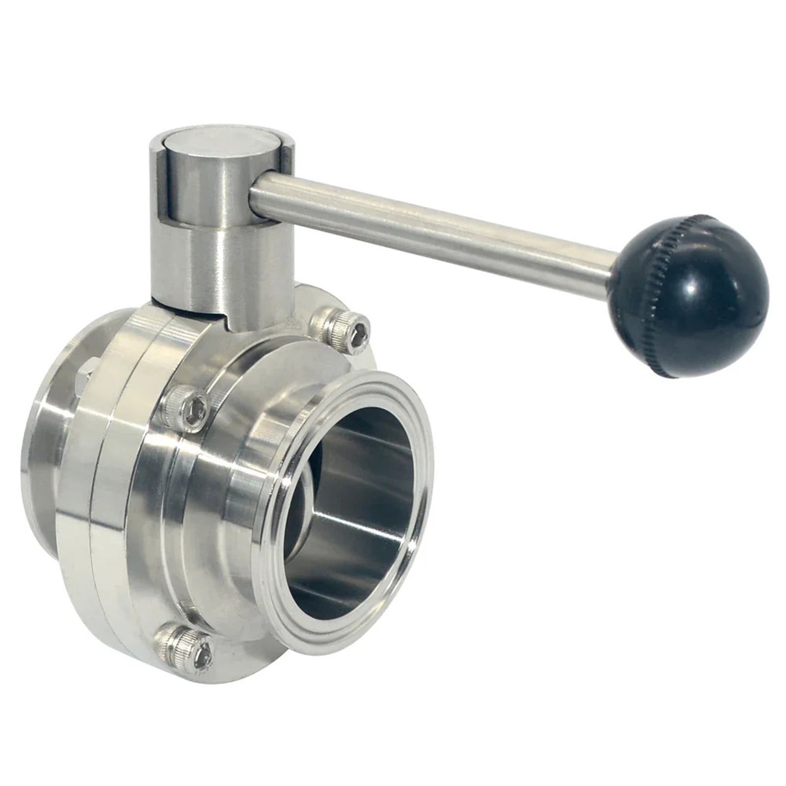 Tri Clamp Butterfly Valve 3/4" 1-1/2" SS304 Stainless Steel Sanitary ...