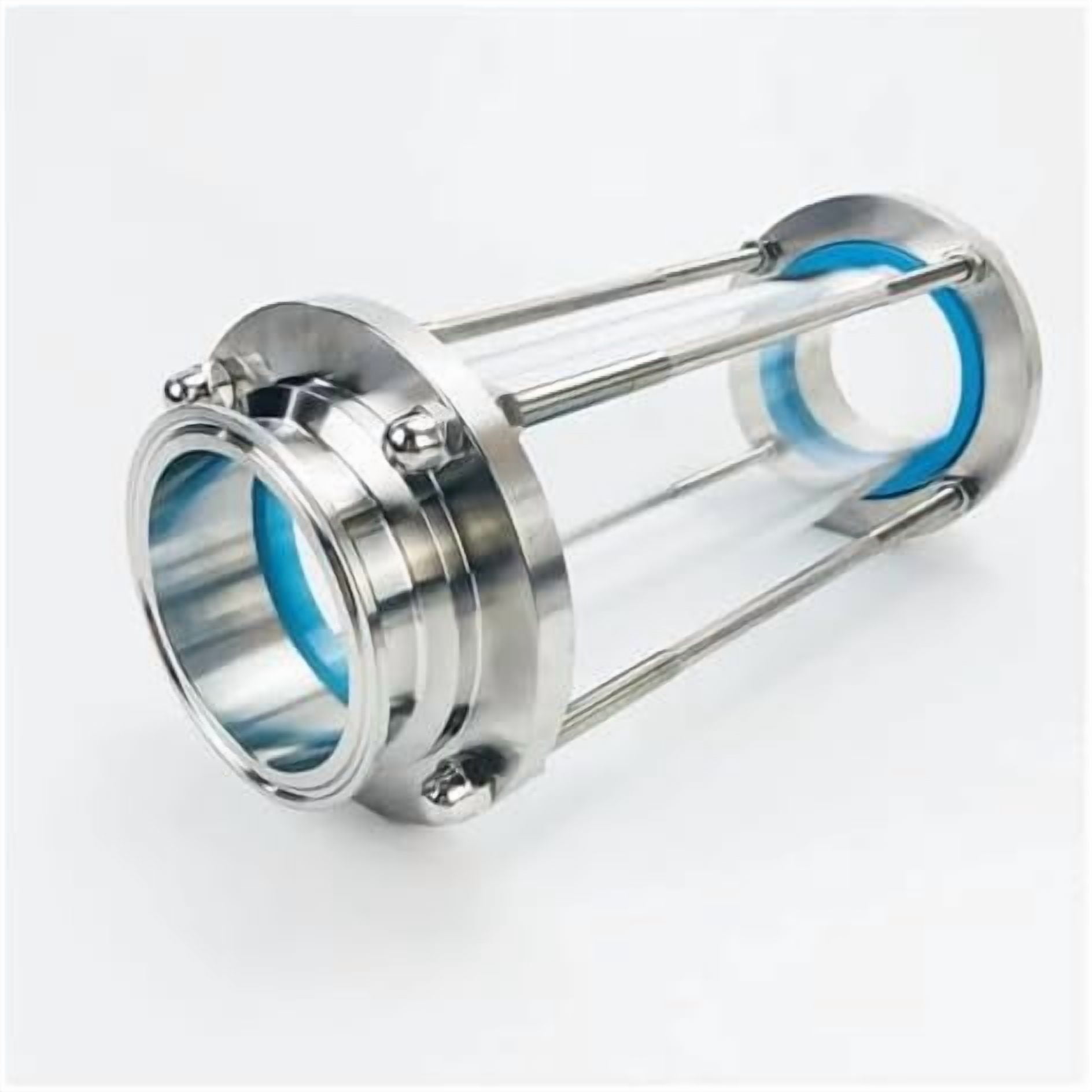 Tri Clamp in-Line Sight Glass Long Style 4"(102mm) OD119 Flow Sight ...