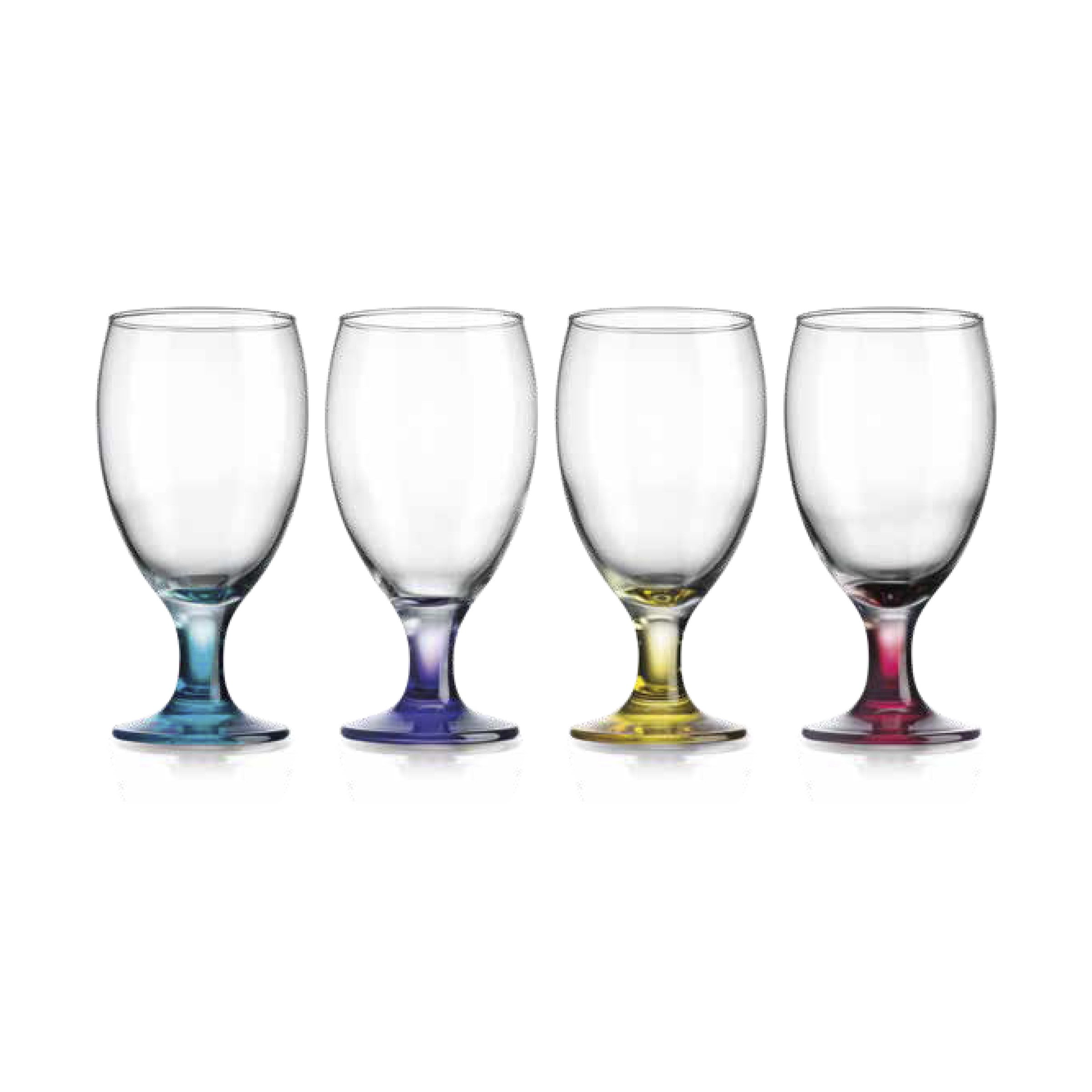 Tri Color 18.5oz Iced Tea Glass-Set of Four - Walmart.com