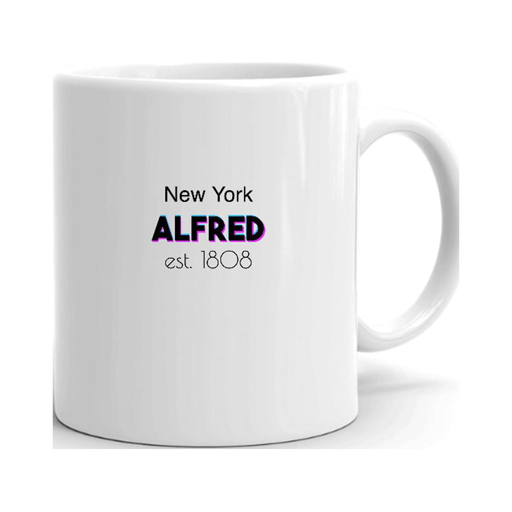 Tri Color Alfred New York Ceramic Dishwasher And Microwave Safe Mug By ...