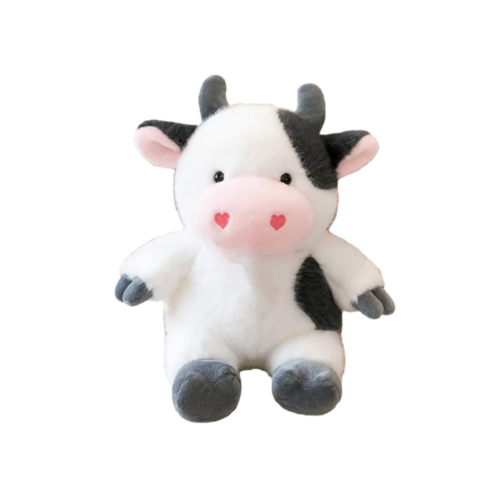 Tri-Color Cow Plush Toy – Cute Mini Decorative Gift for Birthday and ...