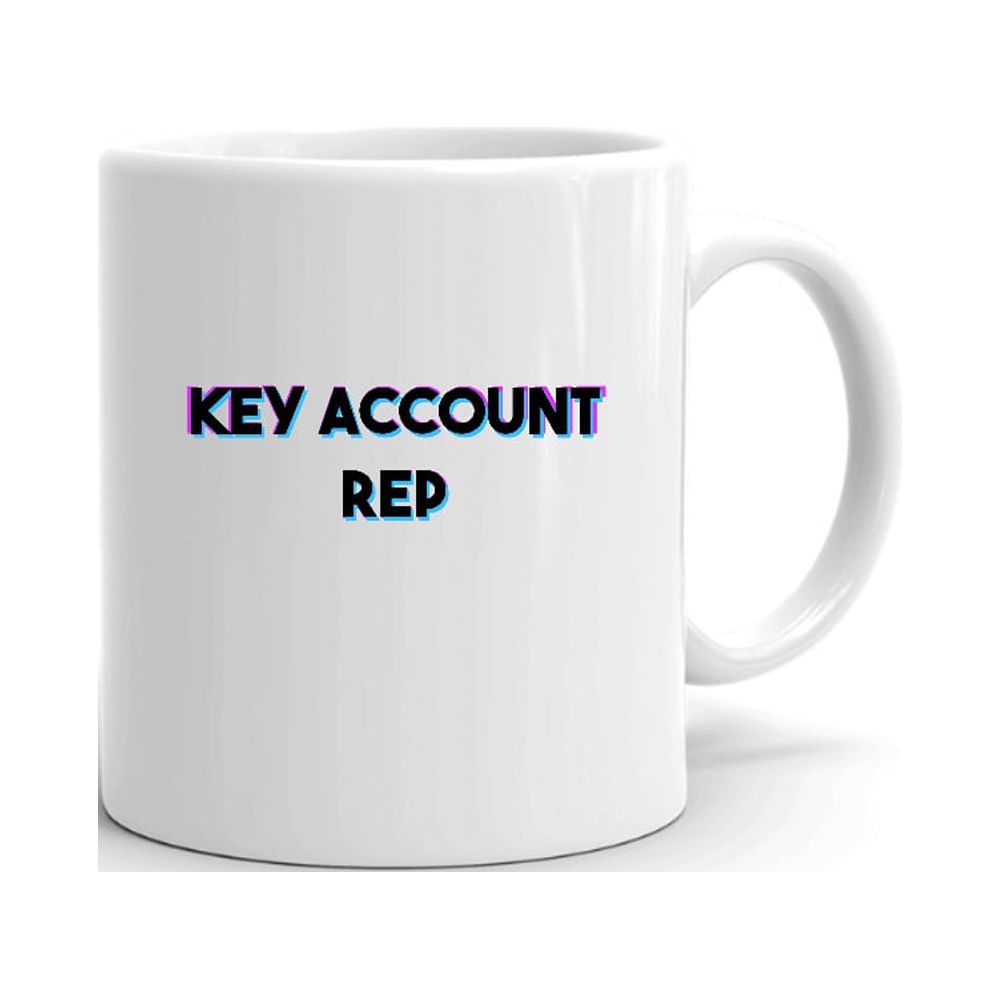 Tri Color Key Account Rep Ceramic Dishwasher And Microwave Safe Mug By ...