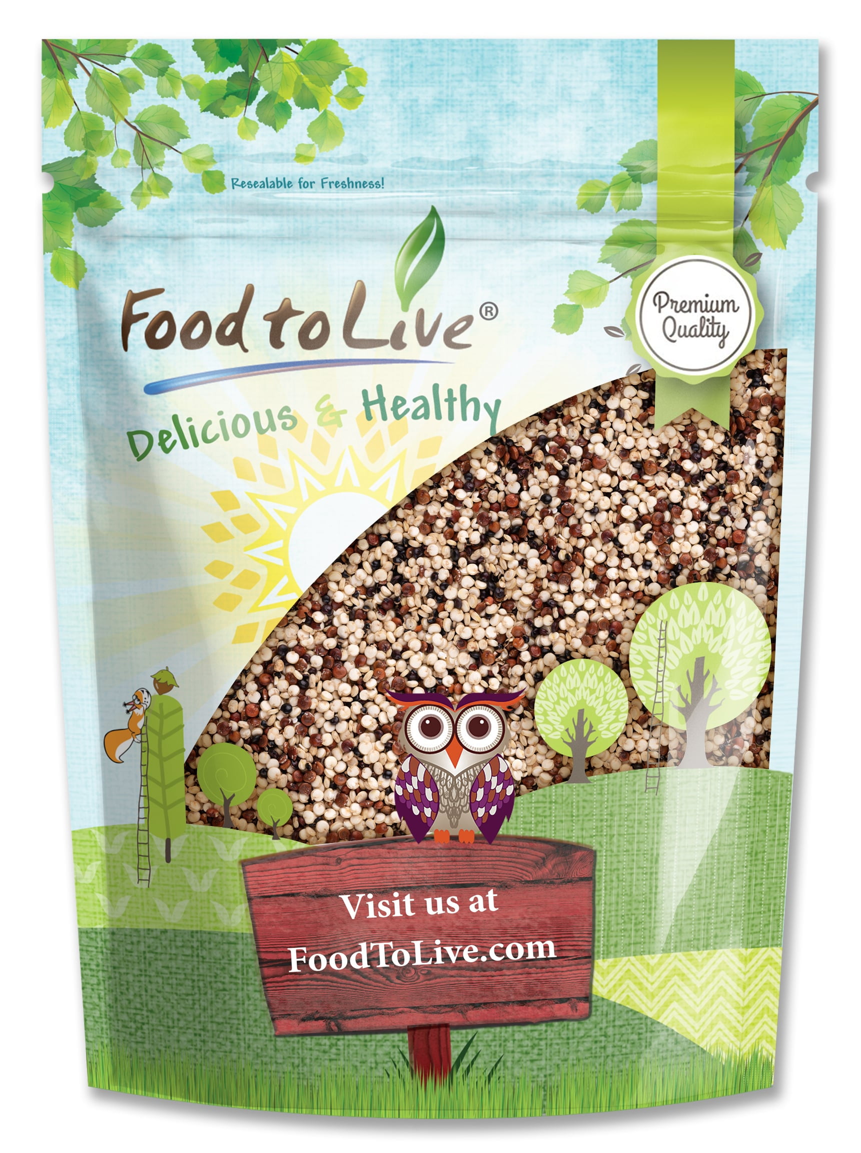 Tri-Color Quinoa, 6 Pounds – Three-Color Blend of White, Black, and Red ...