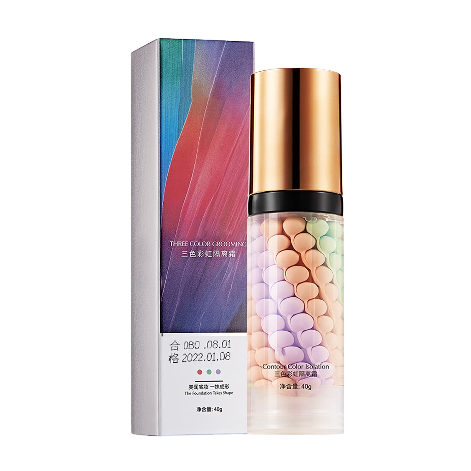 Tri-Color Rainbow Primer (1.4 oz) & Hydrating Face Primer For Even Skin ...