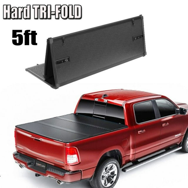 Tri-Fold 5ft for Ford Ranger 2019 20 2021-2024 Aluminum Hard Panel ...