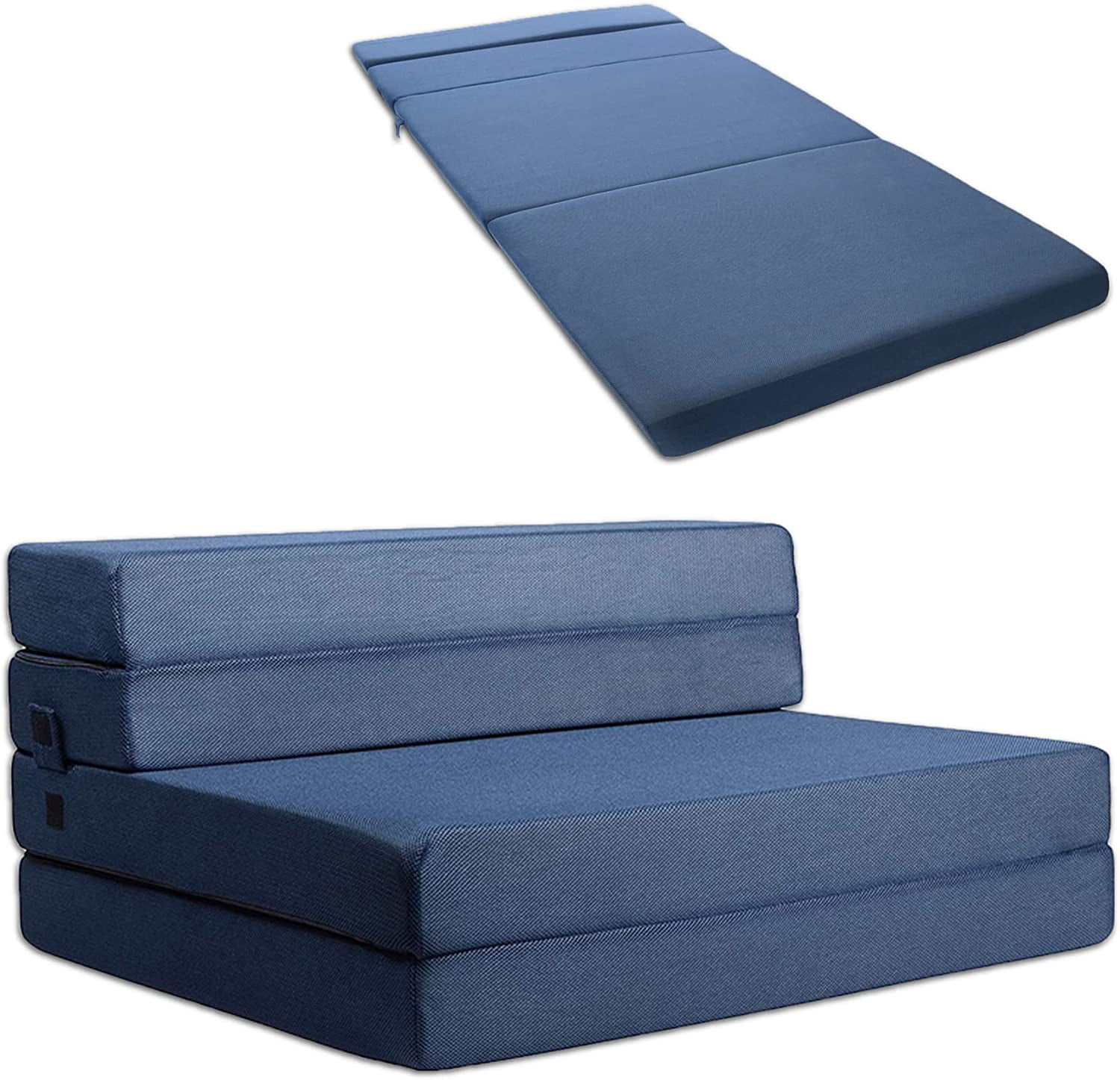 Tri-Fold Foam Folding Mattress- Full Size- Foldable Sofa Mattress ...