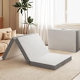 Tri-Fold Memory Foam Mattress, 4 inch Twin Folding with Washable Covers ...