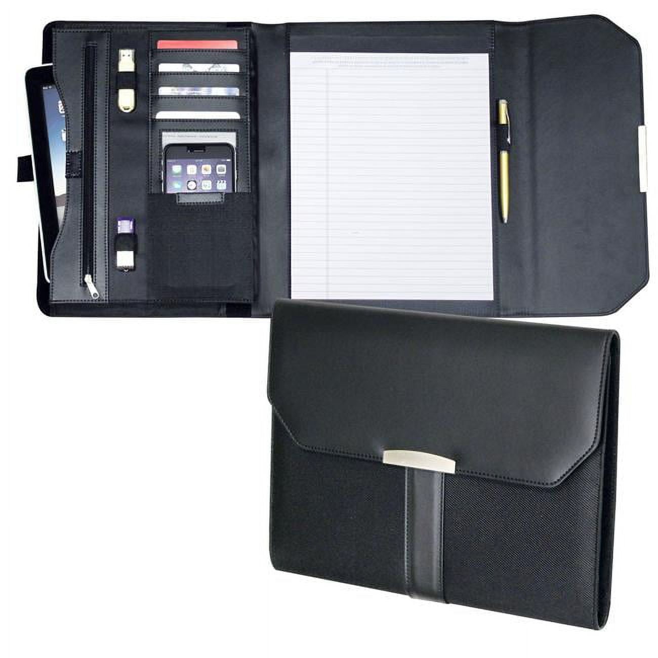 Tri Fold Padfolio Pad Holder, Black - Walmart.com