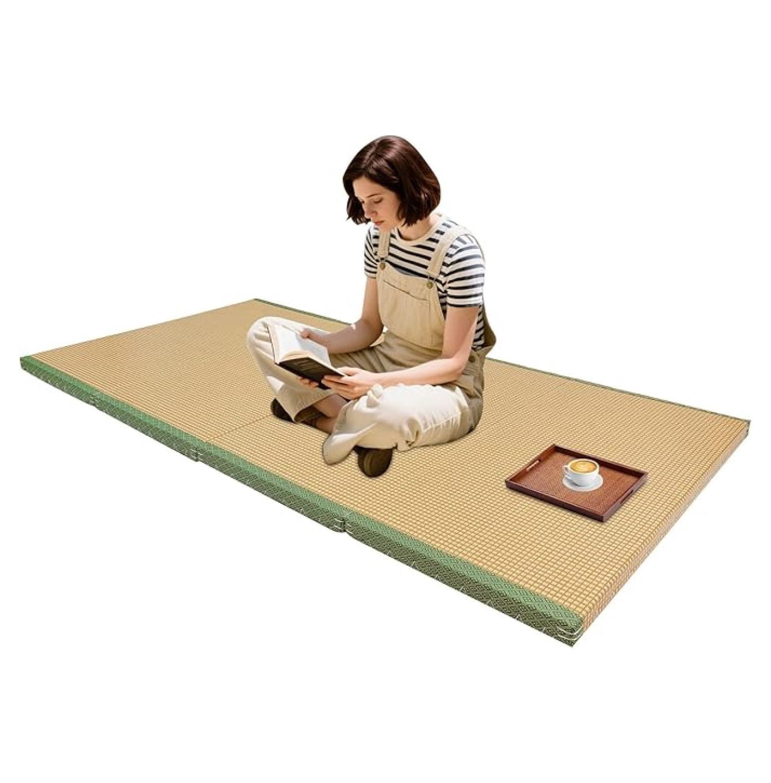 Tri Folding Mattress, 2 inch Single Size Trifold Mattress, Portable ...