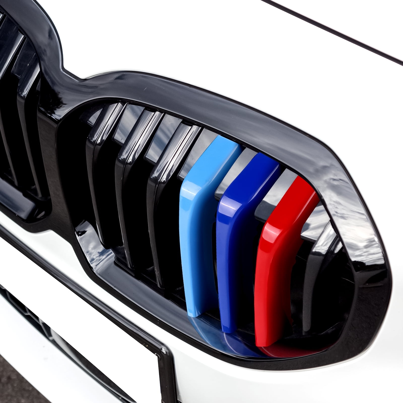 Tri Grille Insert Trims Strips Compatible with BMW Series 1 F40 Car ...