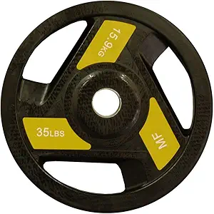 Tri-Grip Olympic Plates Pairs: Build Muscle & Strength with Rubber ...