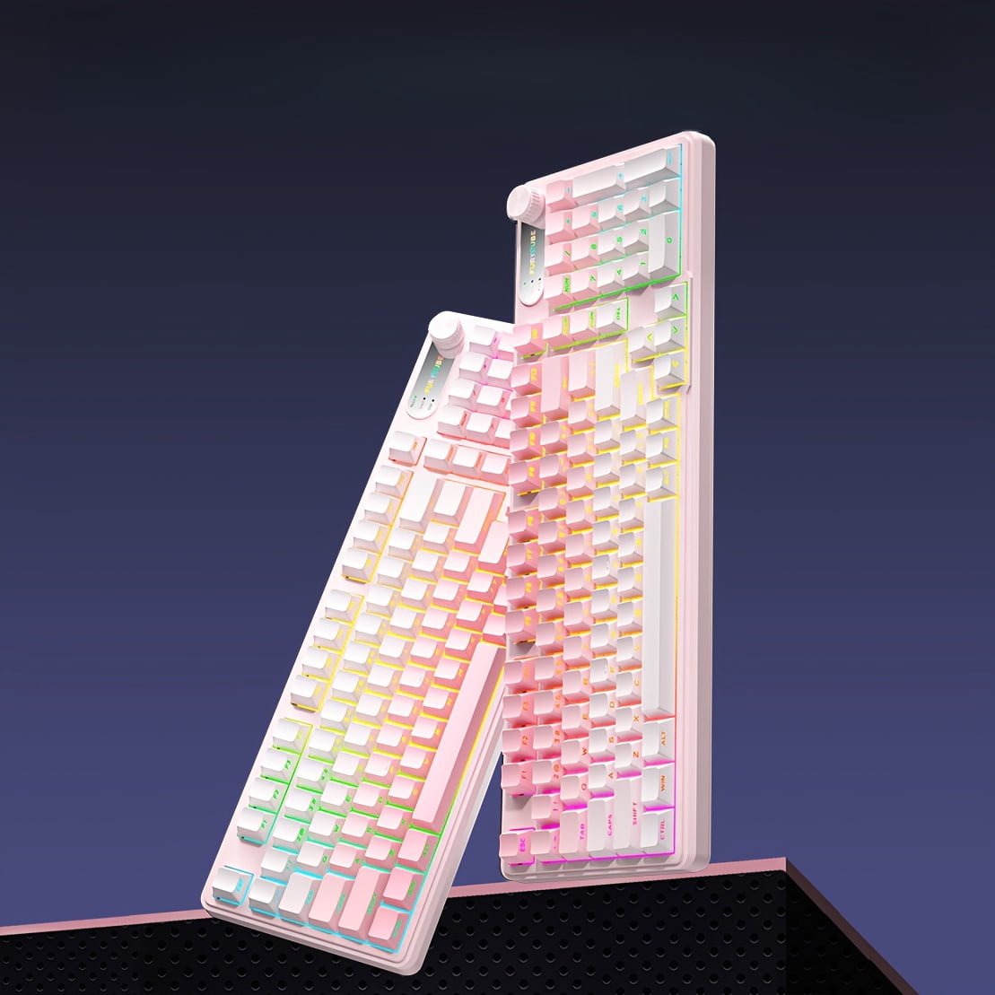 Tri-Mode Wireless Mechanical Silent Keyboard - Bluetooth/2.4G/Type-C ...