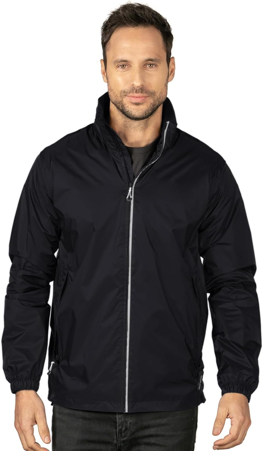 Tri-Mountain Men’s Lined Waterproof Windbreaker Jacket Lightweight Coat ...