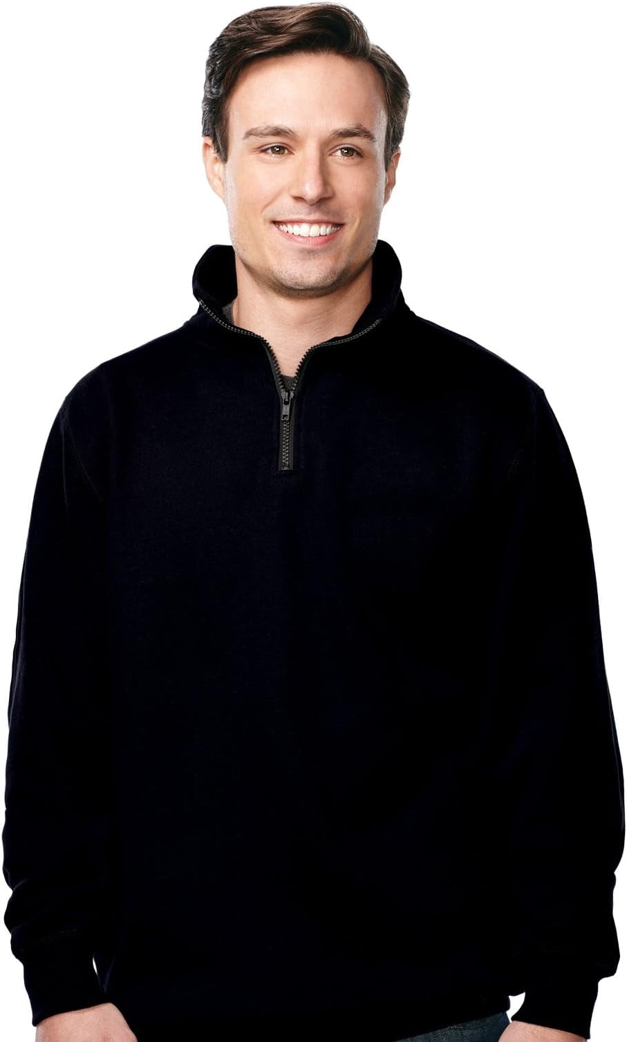 AFC USA, Men's 1/4 Zip Pullover, Model F681, Suede Fleece Sweatshirt ...