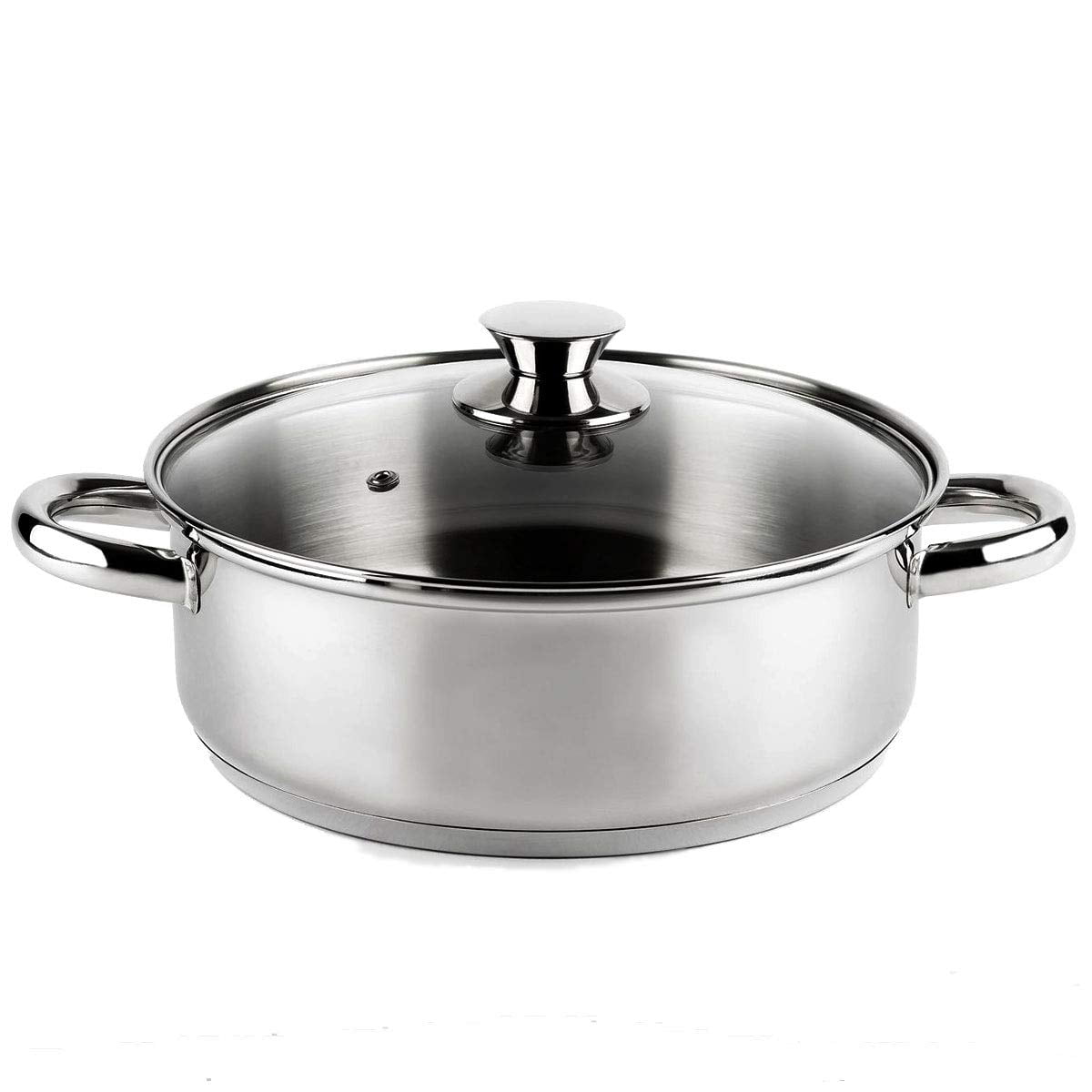 Tri-Ply Cooking Pot, Magnetic Induction Suitable Stainless Steel Pot ...