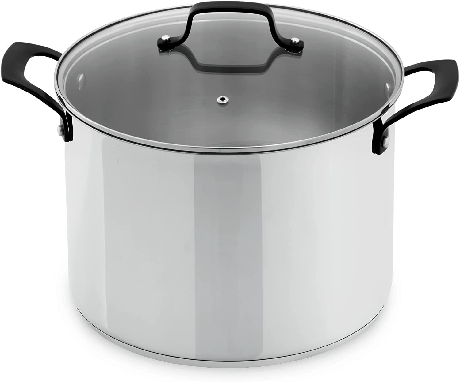 Tri-Ply Stainless Steel Stock Pot Induction Cookware – 12 QT Capsule ...