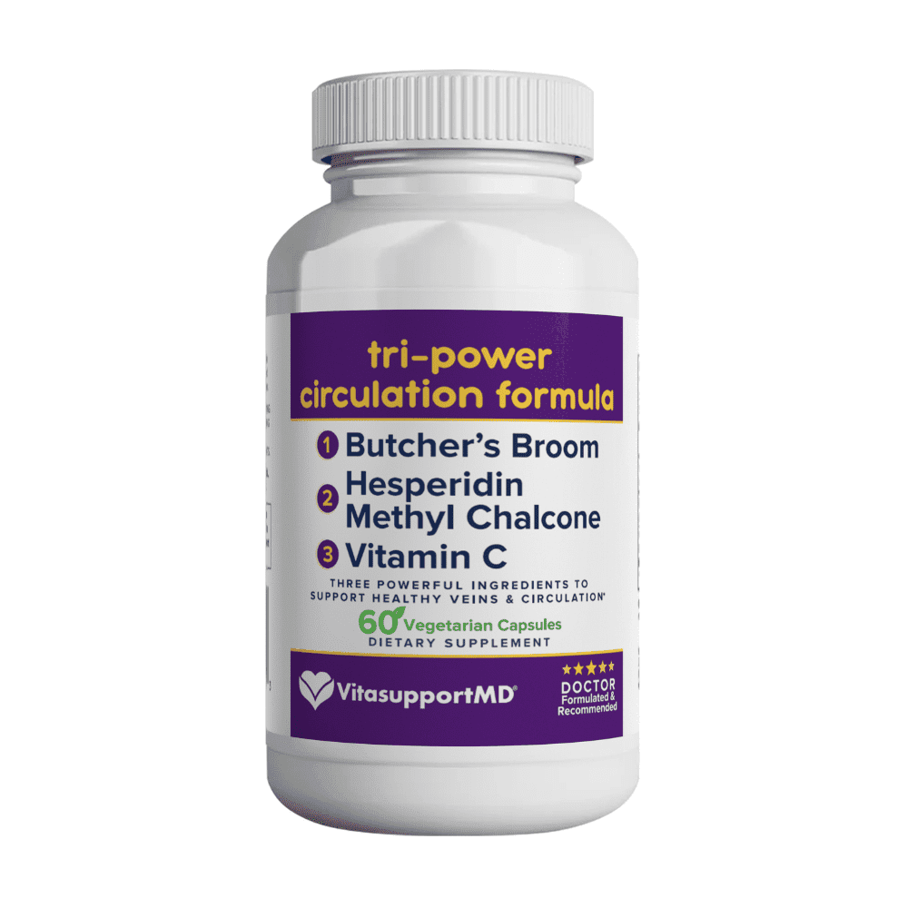 VitasupportMD Tri-Power Circulation Formula with Butcher’s Broom ...