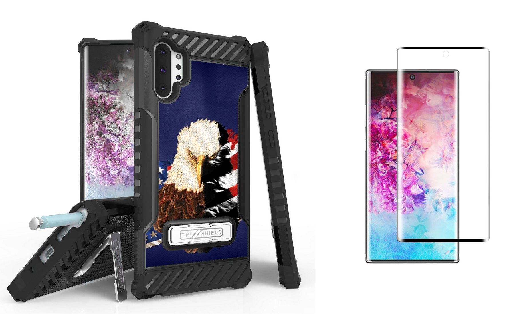 Tri Shield Case for Samsung Galaxy Note 10 with Tempered Glass Screen ...