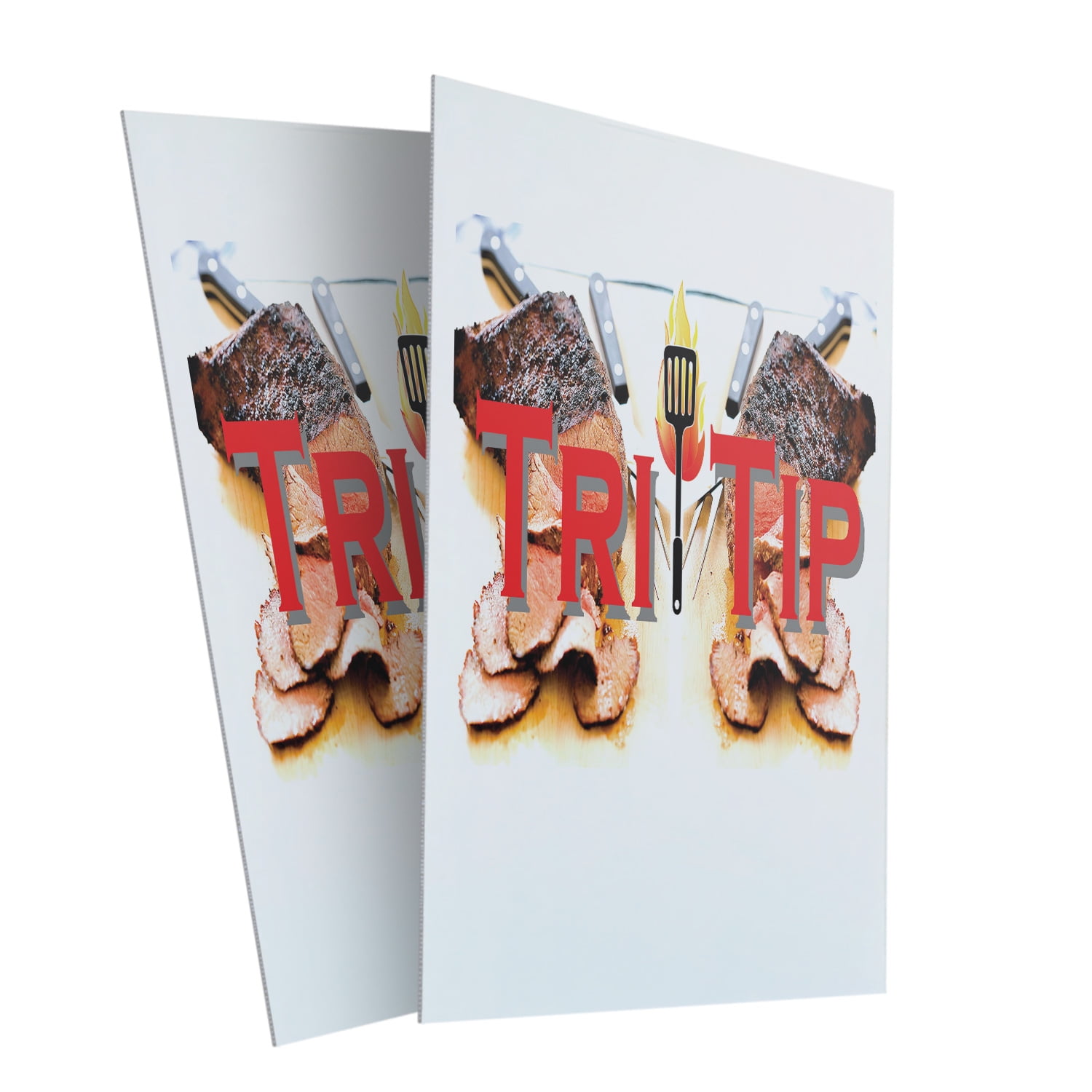 Tri Tip (2-PACK) 24" x 36" Plastic Signs | Sign Insert 4mm Corrugated ...
