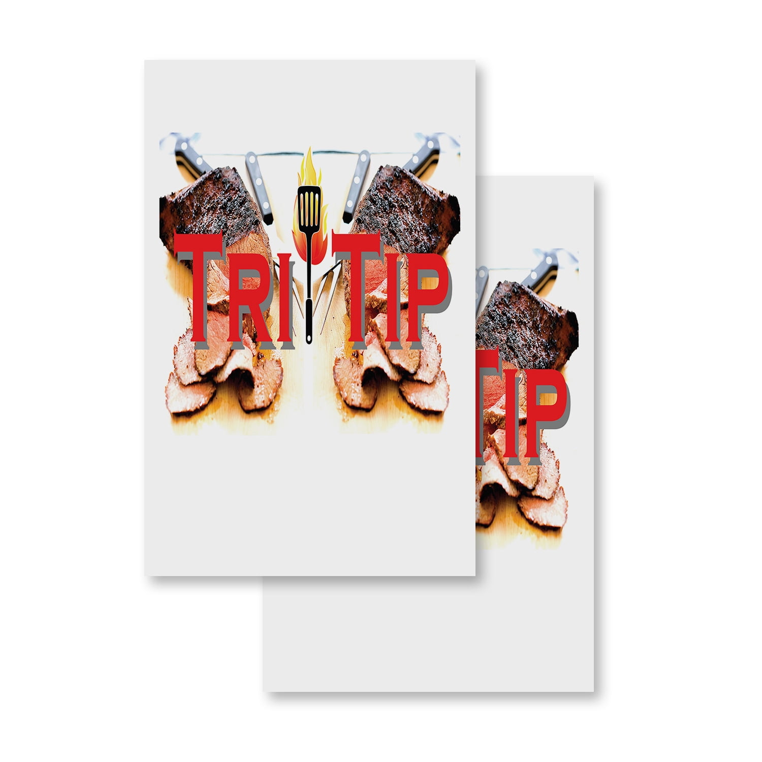 Tri Tip (2-PACK) 24" x 36" Vinyl Decals | Sign Insert Peel & Stick ...