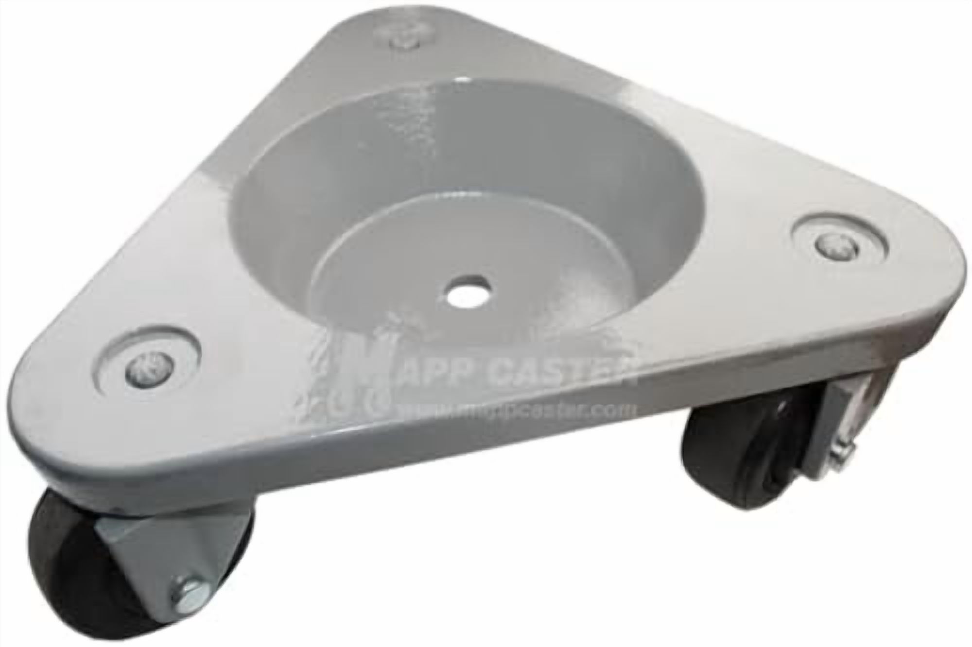 Tri Wheel Cup Dolly with 3" Hard Rubber Wheels - 630 lbs Capcity - Made ...