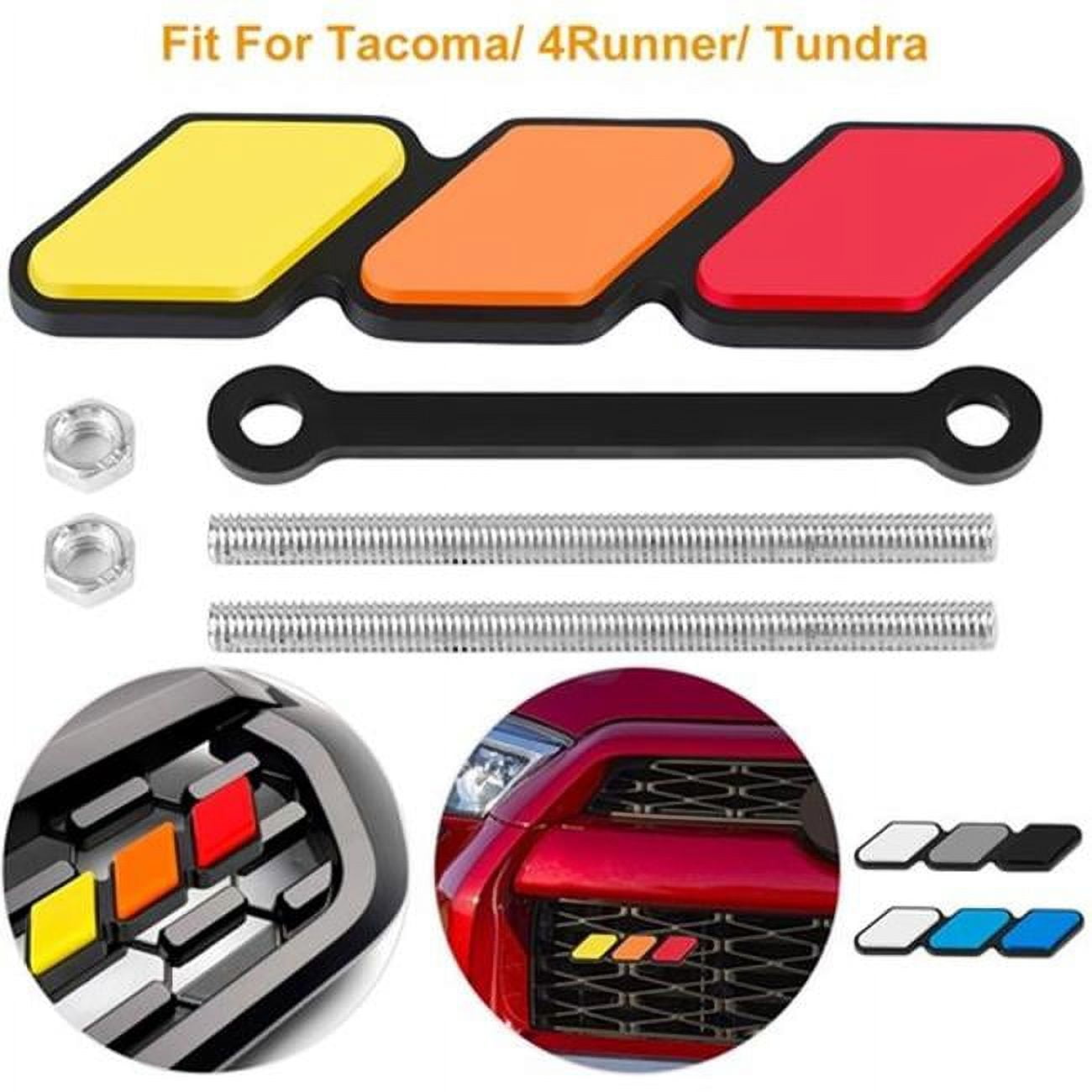 Tri-color Grille Badge Emblem Fit For Toyota Tacoma 4Runner Tundra ...